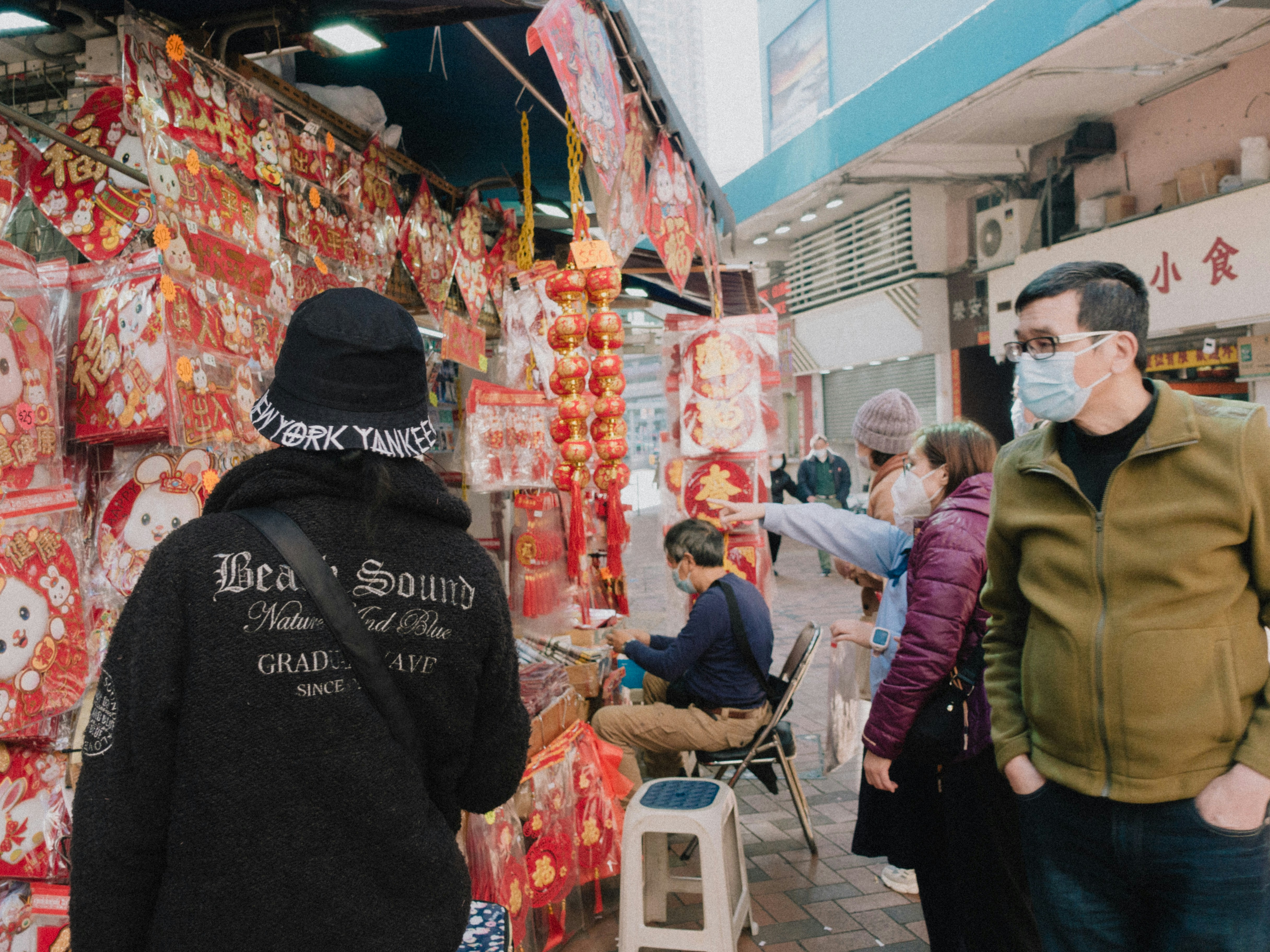 Red Lantern Market: A Masked Stroll Through Festive Stalls