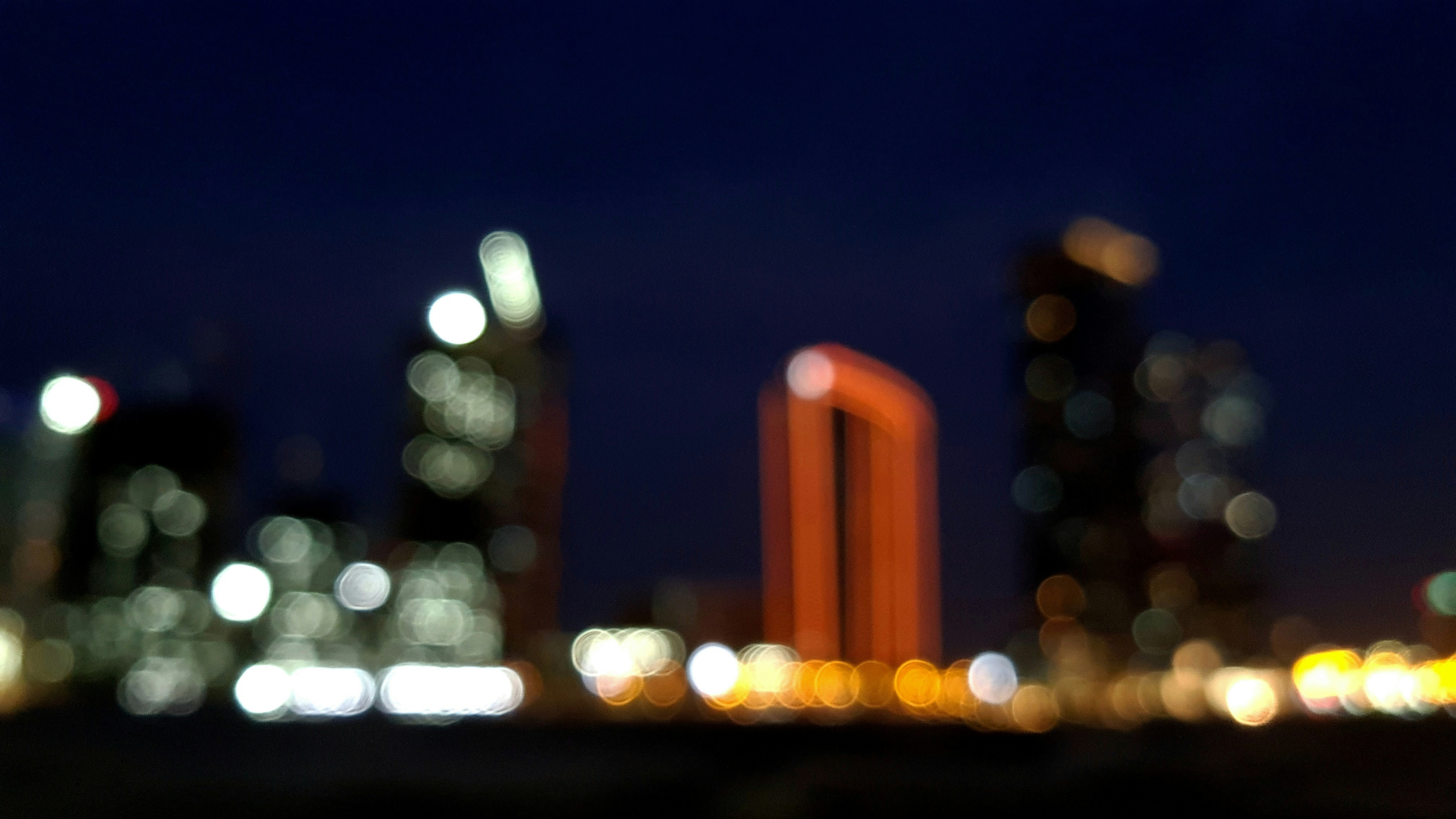Neon Dreams: Urban Glow at Dusk