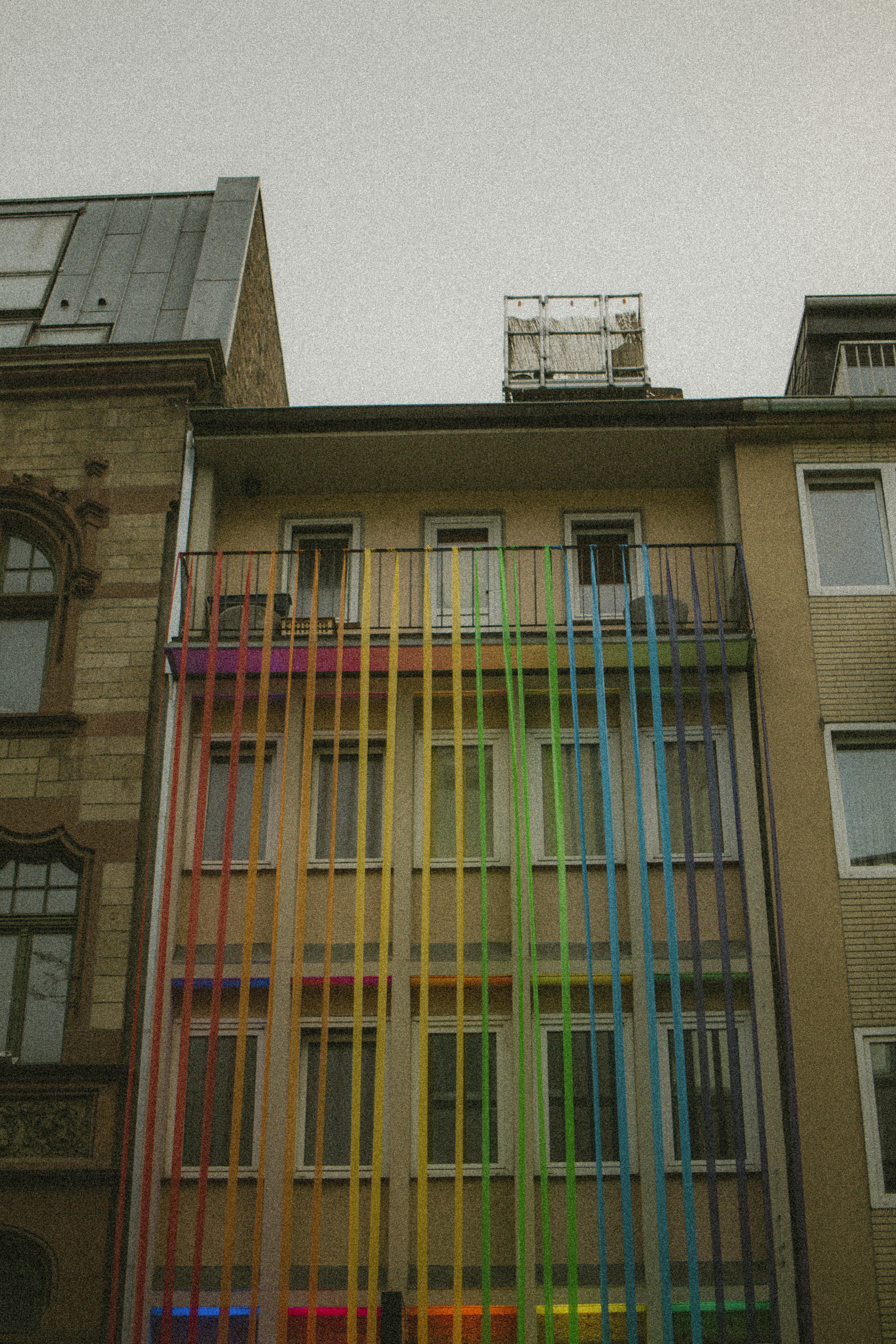Rainbow Rails Dress a City Facade