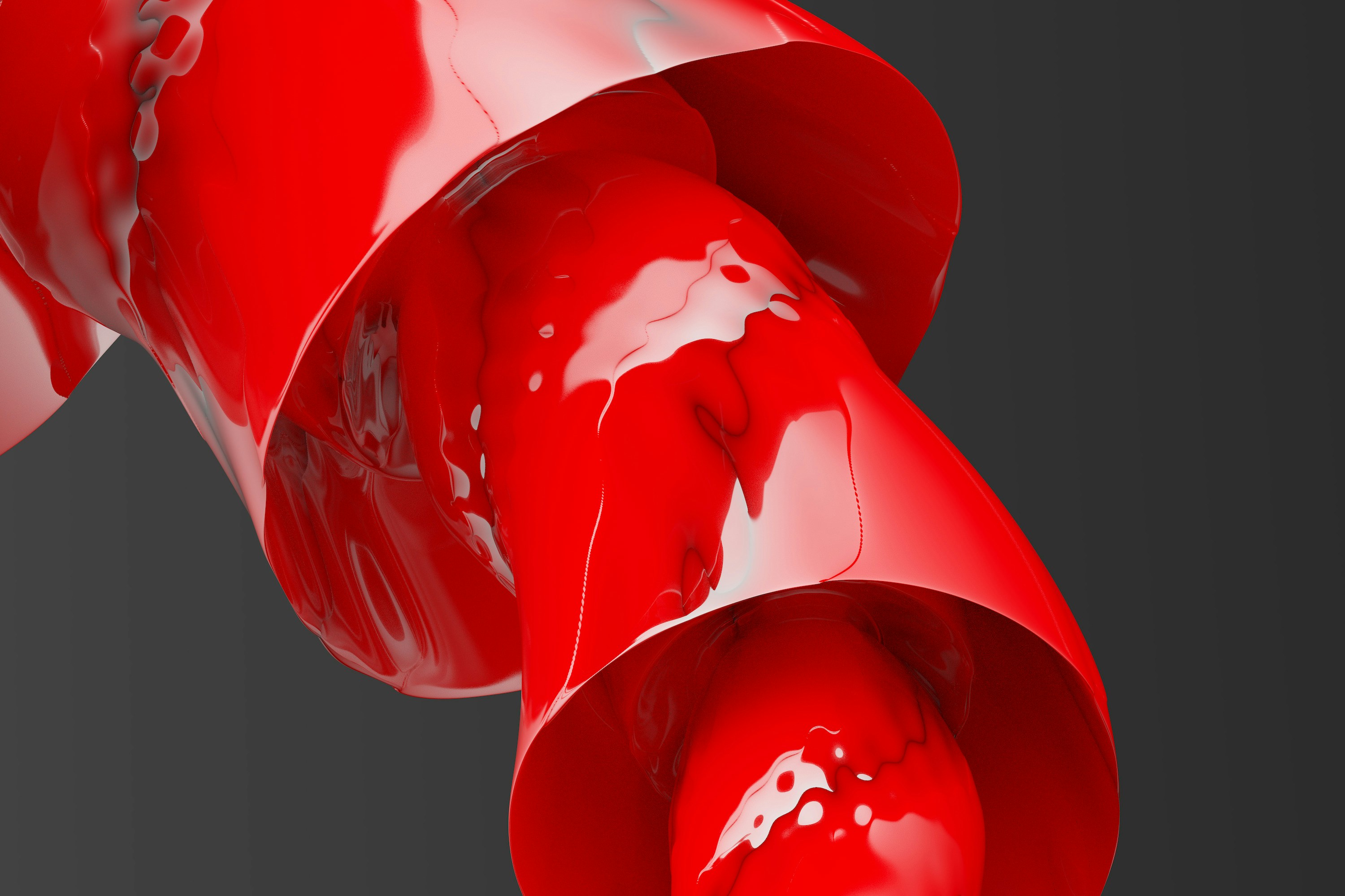 A close up of a red object on a black background photo – Free Digital ...