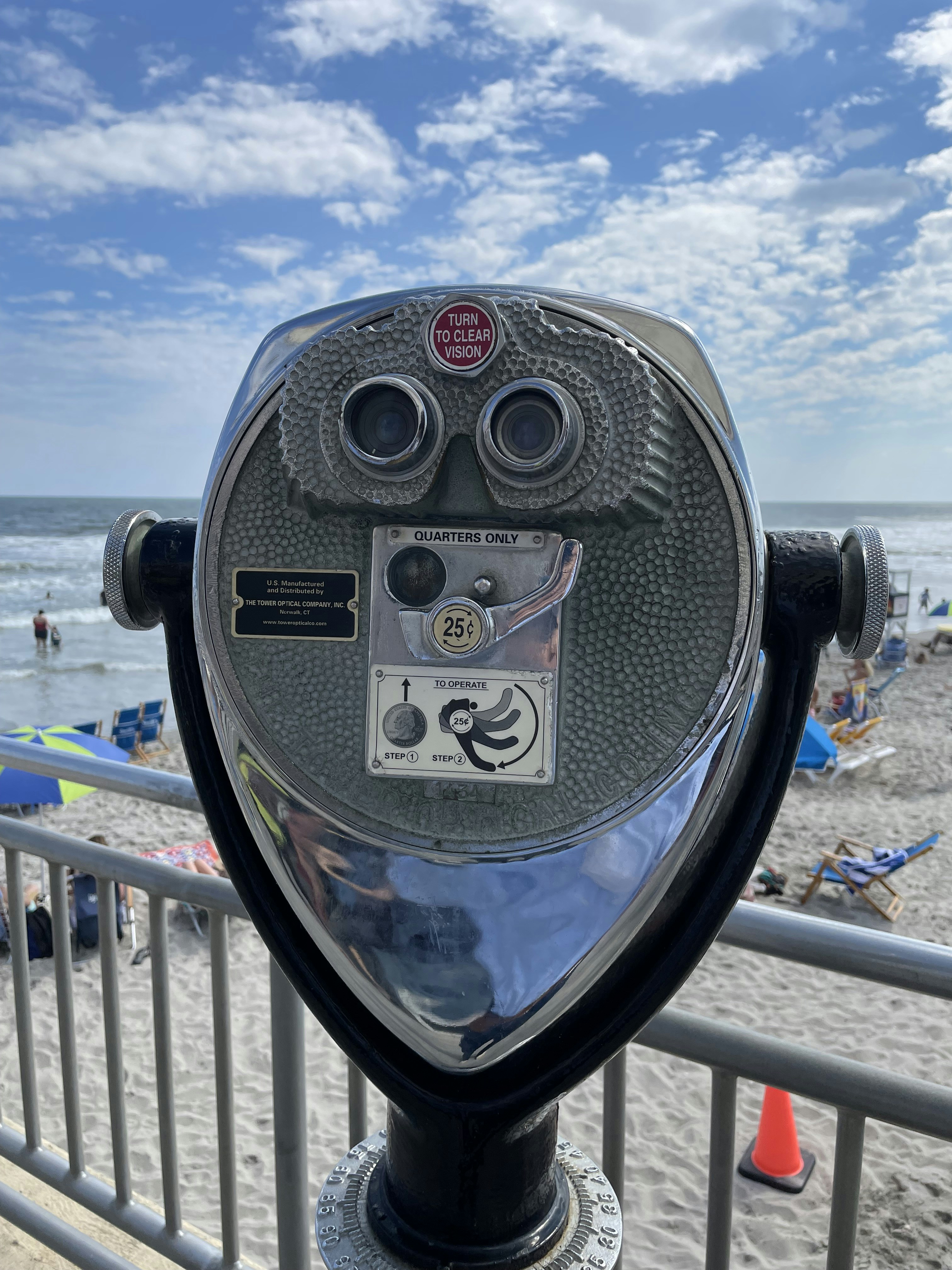Binocular at beach