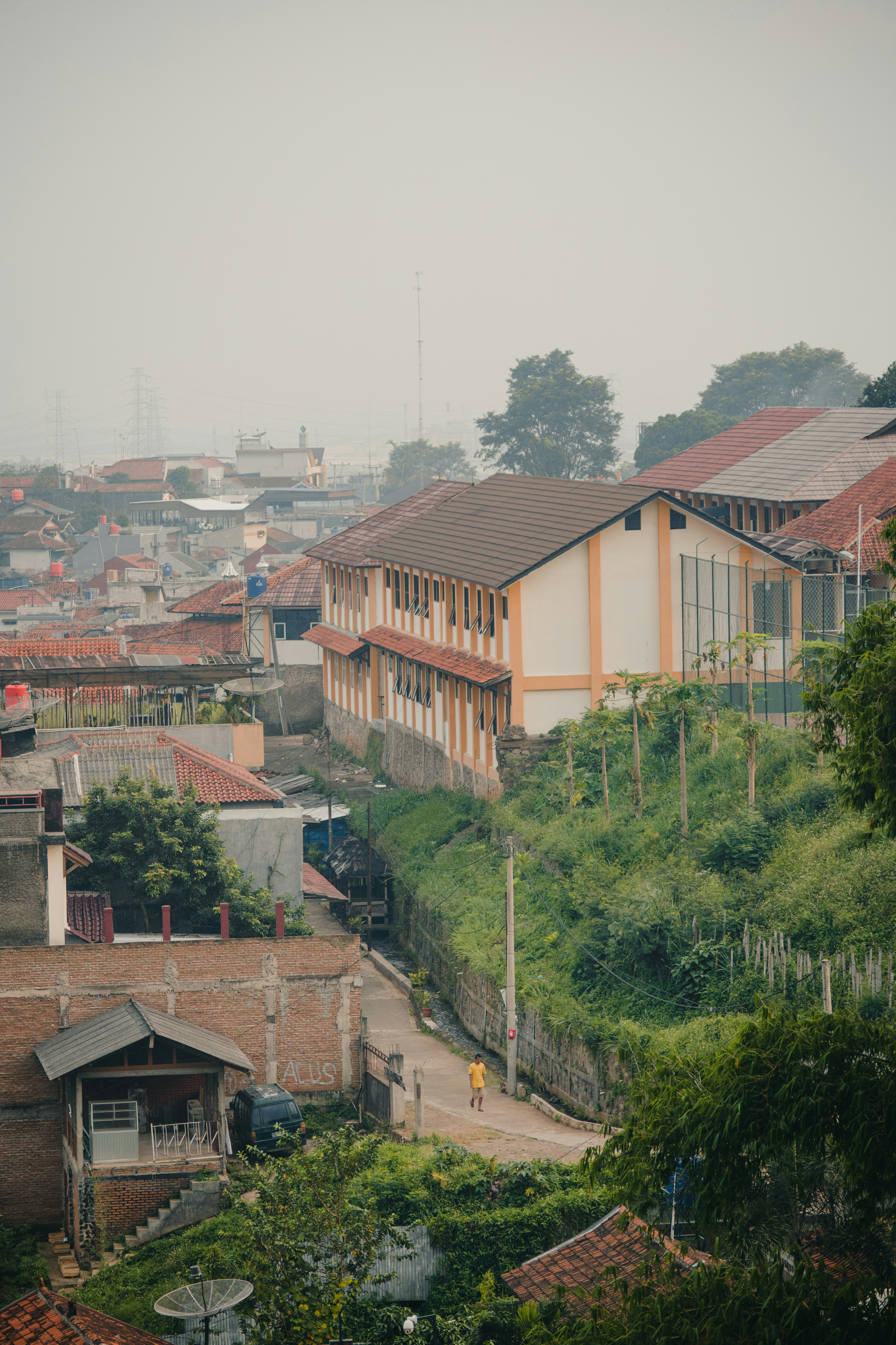 A view of a city with lots of buildings photo – Free Sumedang regency ...