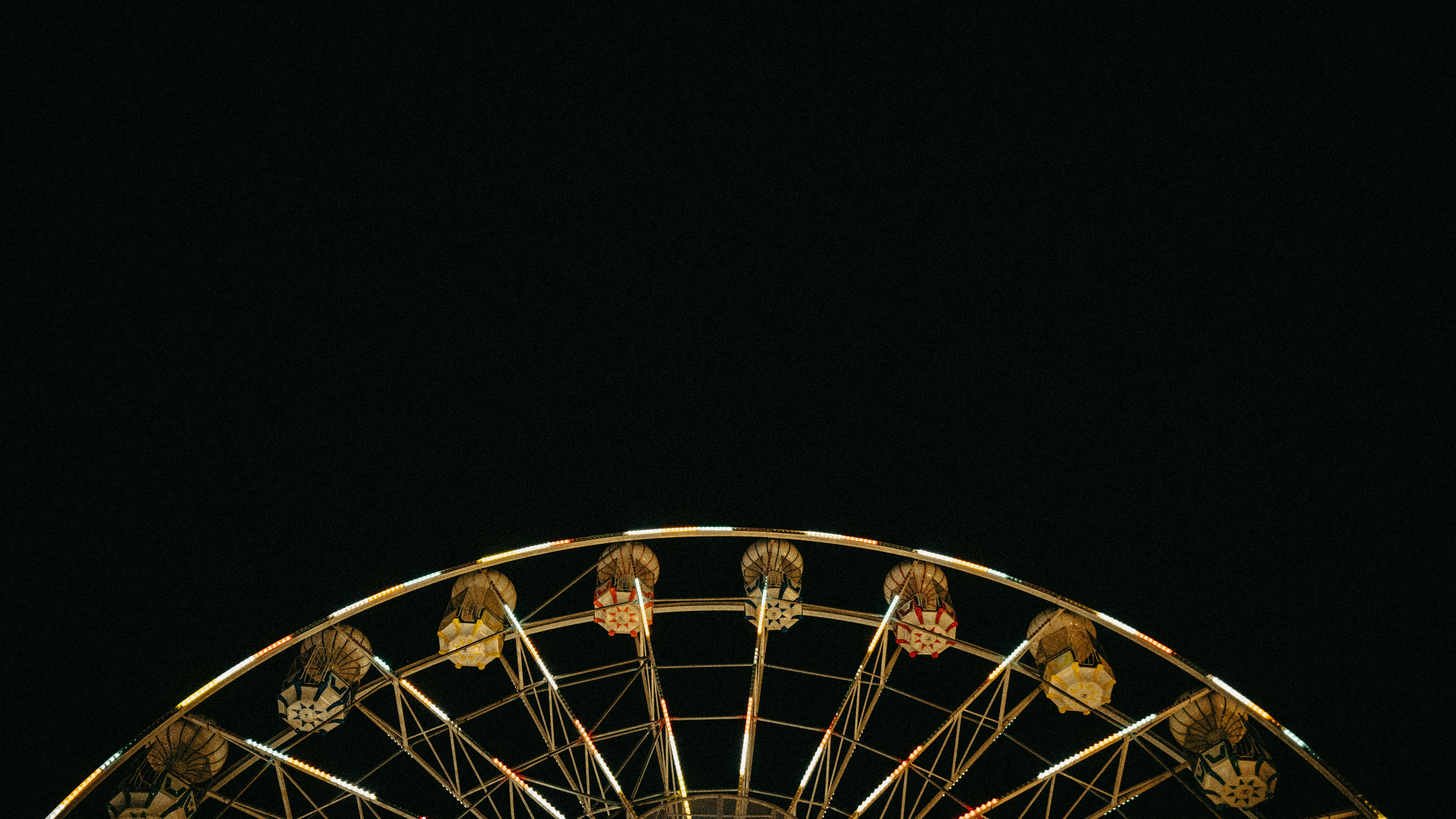 Funfair cinematic night