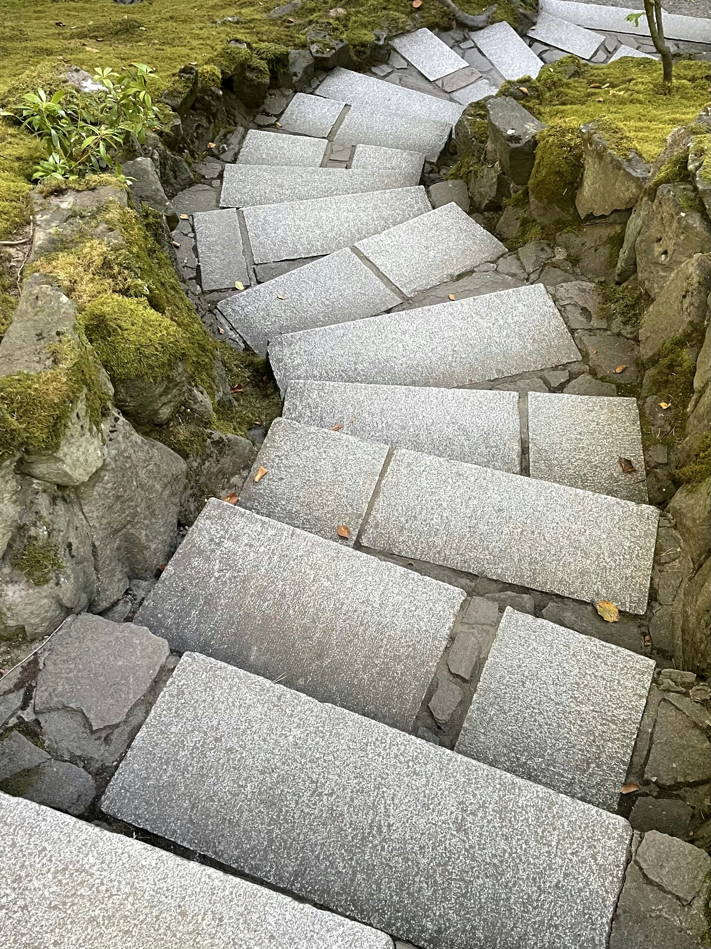 Angular Downwards Stairway
