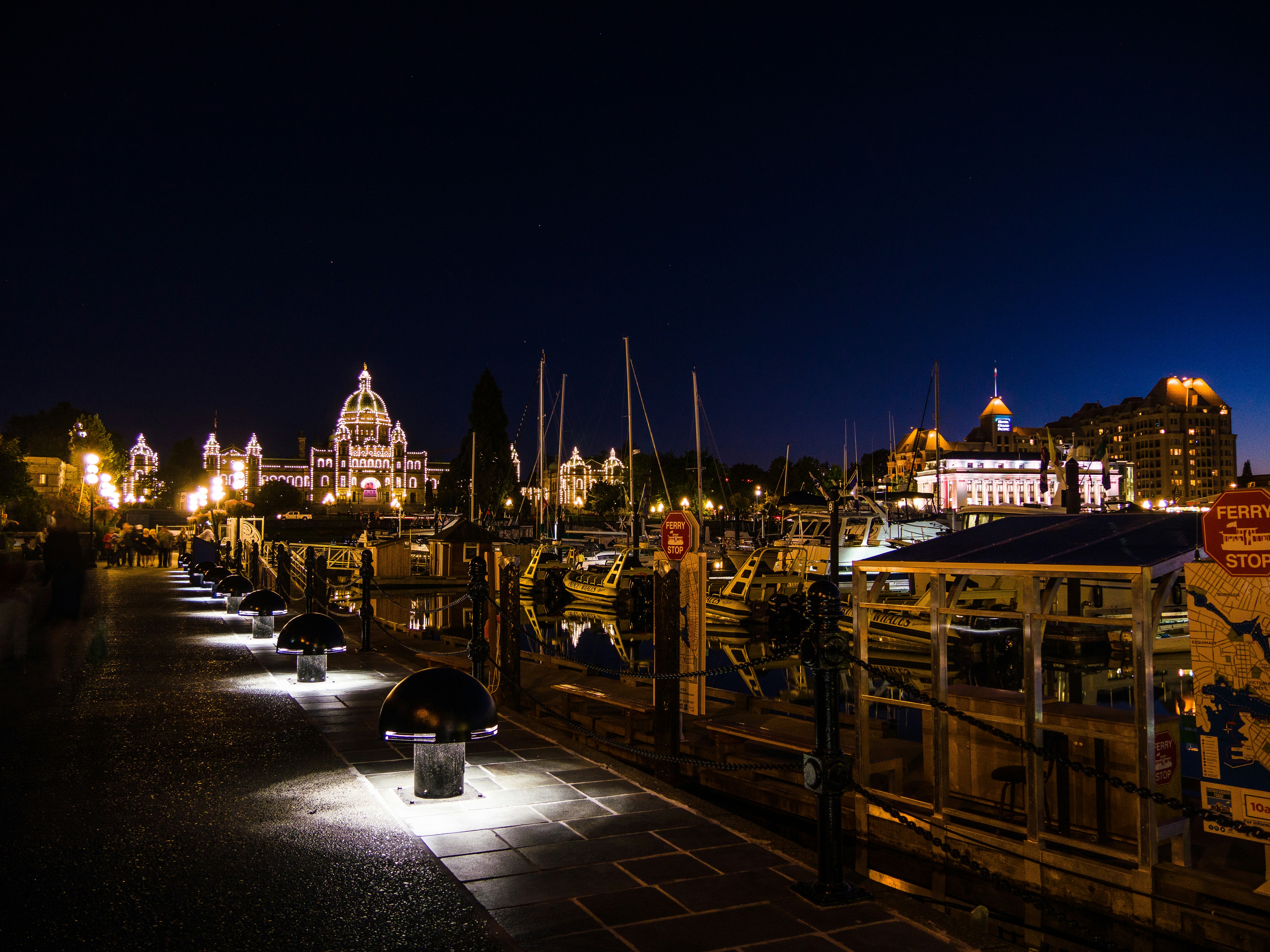 Twilight Reflections on the Waterfront