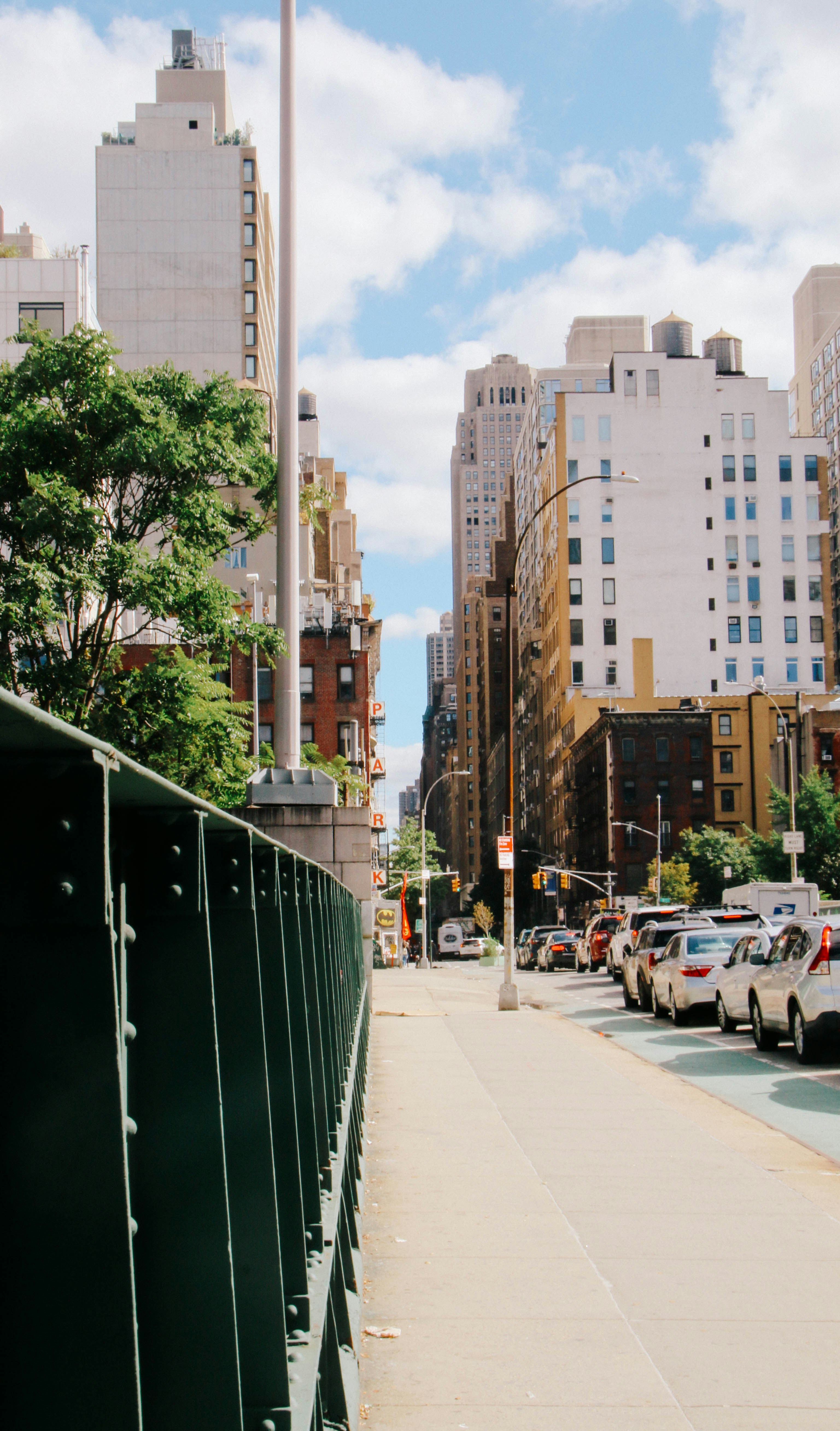 Vanishing Point on a Sunlit City Street