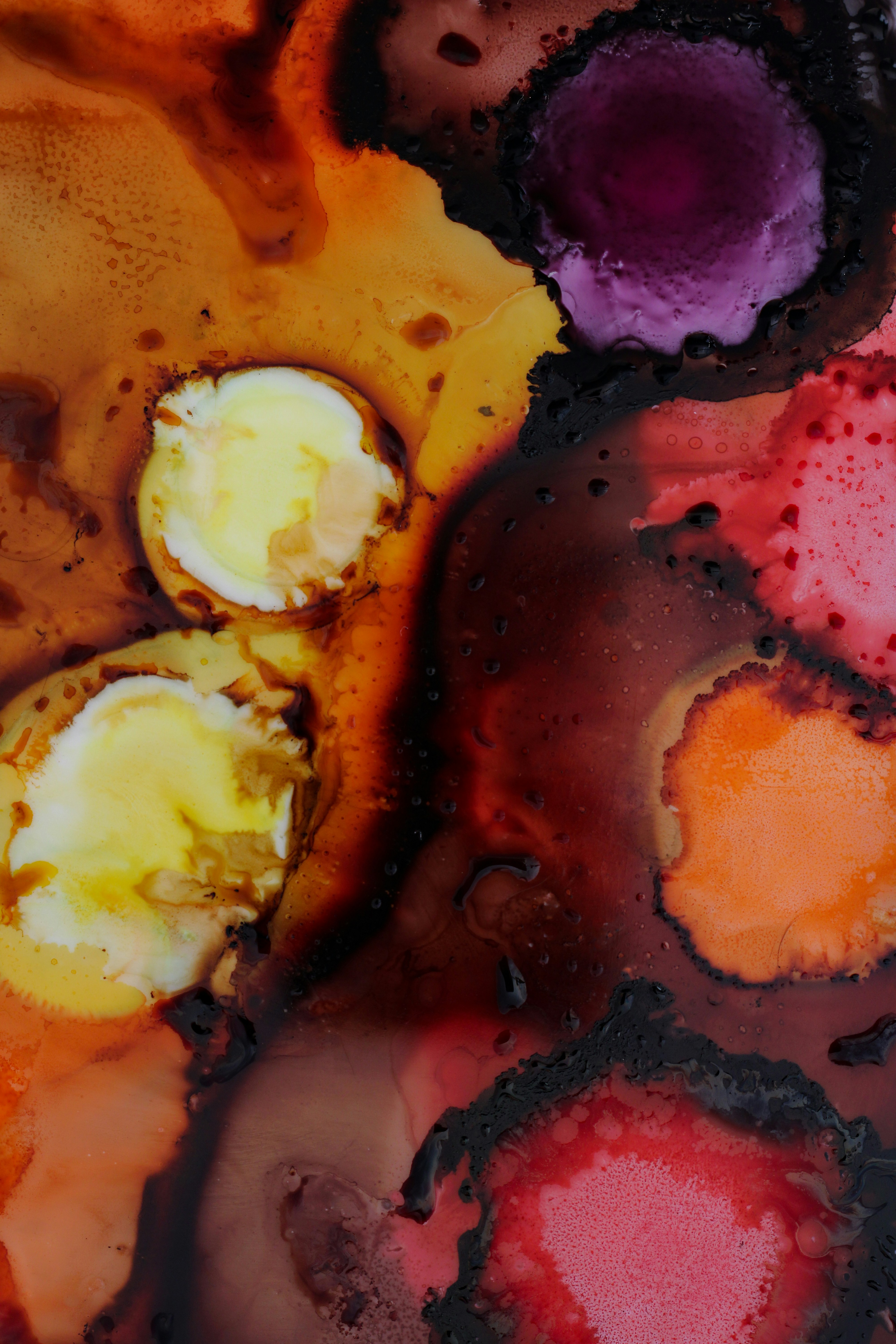 A close up picture of a mixture of different colors photo – Free Art ...