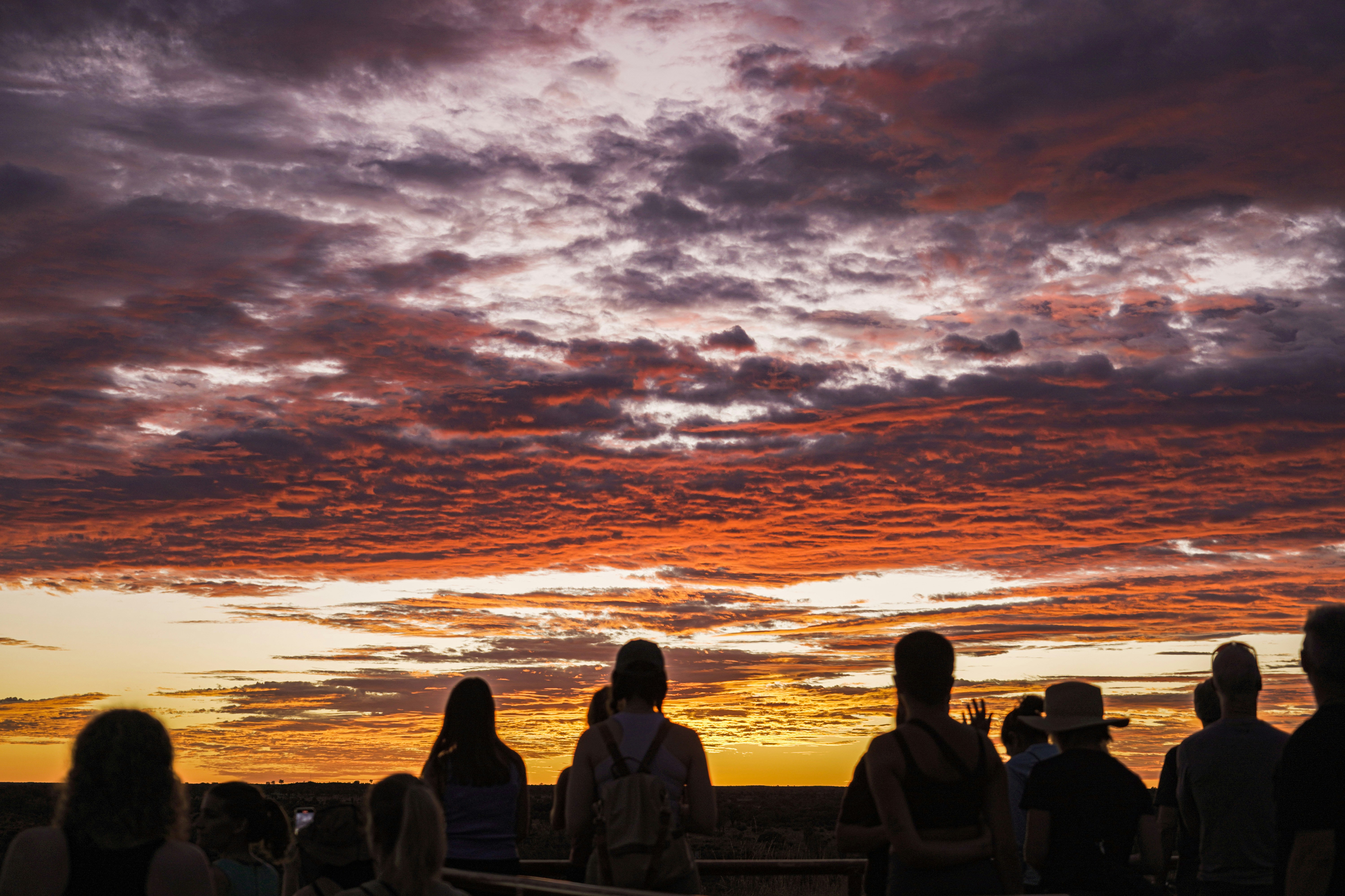 A group of people watching the sun set photo – Free Australia Image on ...