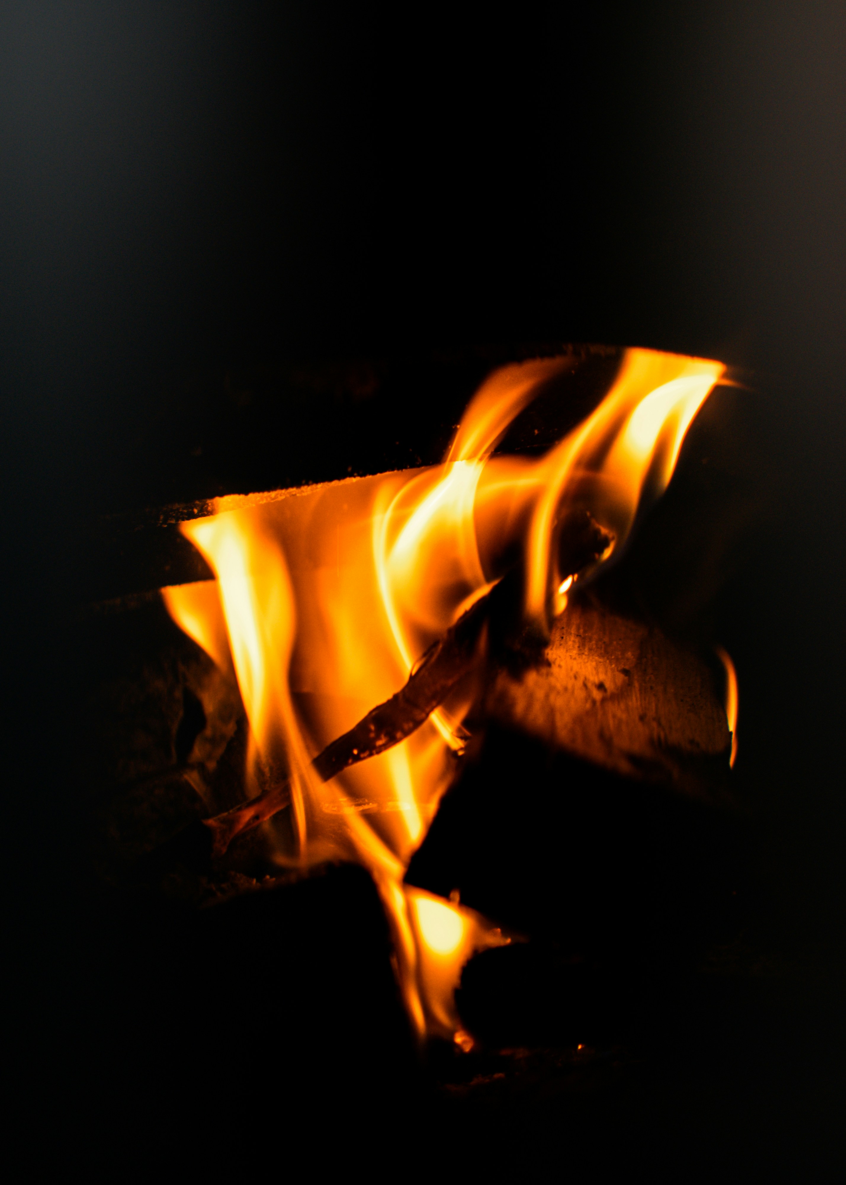 A close up of a fire in the dark photo – Free Fire Image on Unsplash