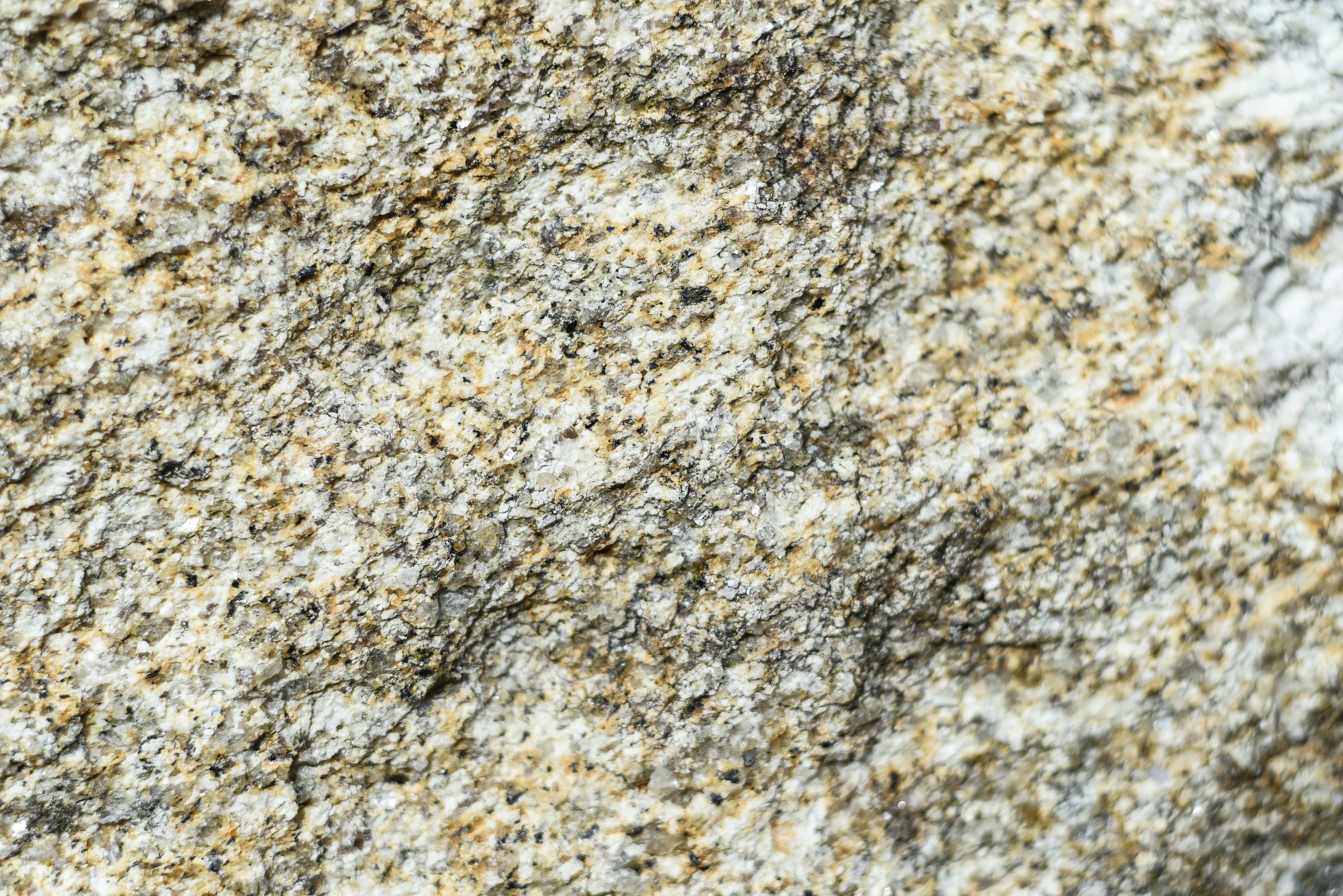 A close up of a rock surface with a black and white pattern photo ...