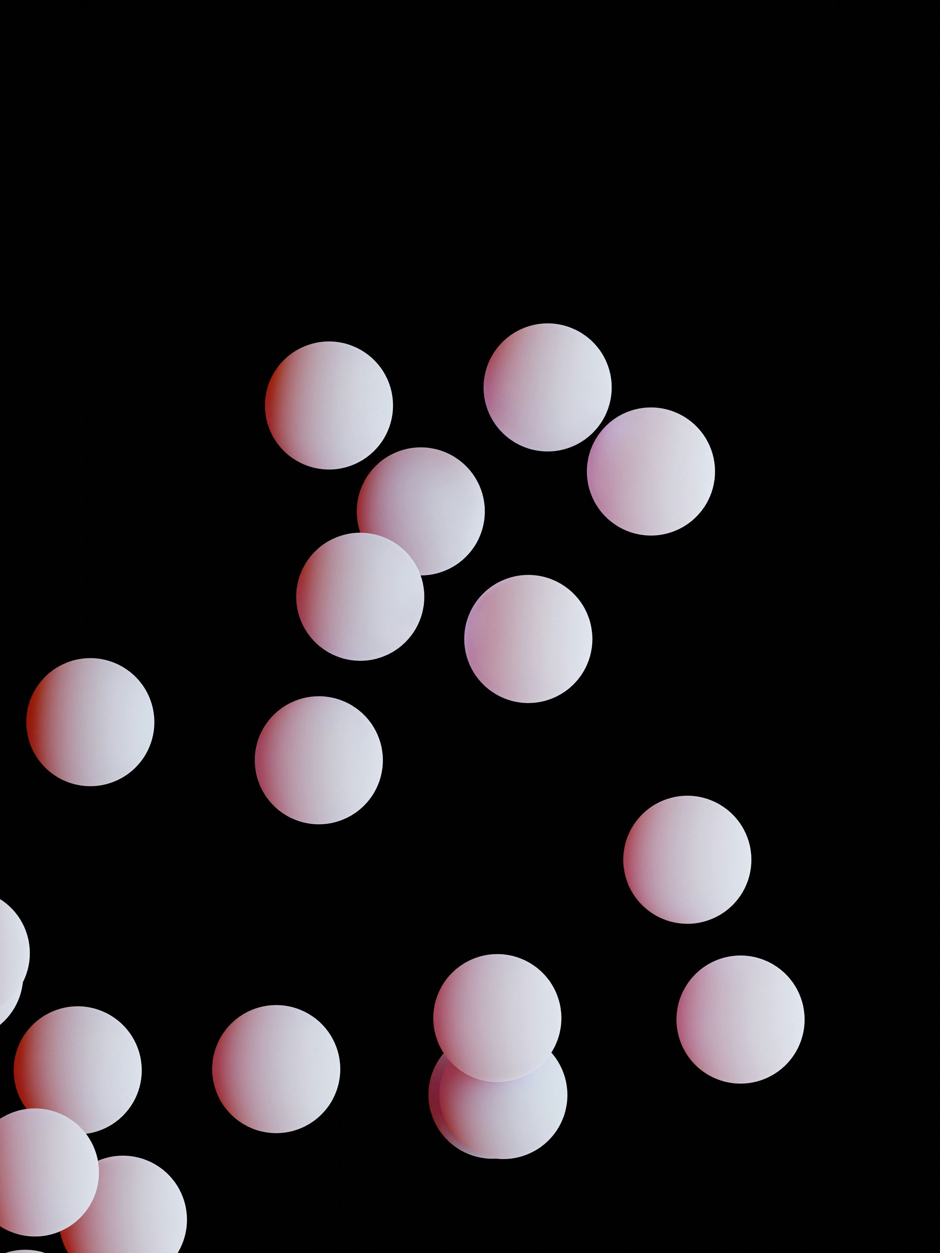 A group of white balls floating in the air photo – Free Render Image on ...