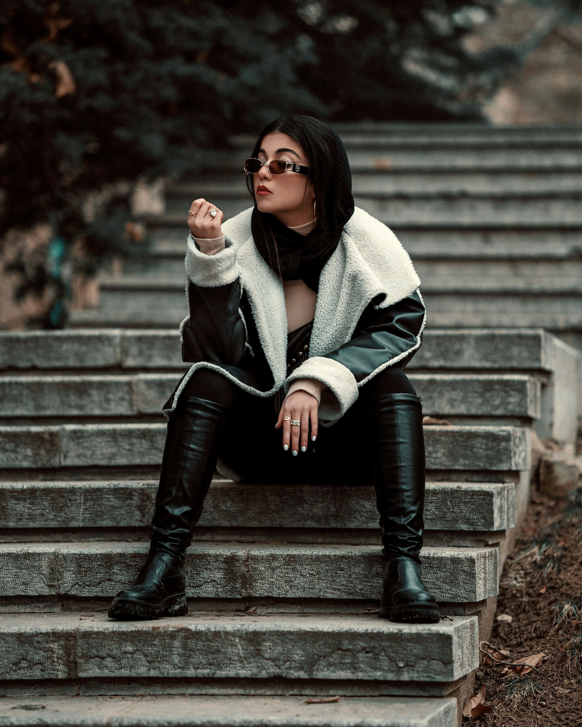 Womans winter style. Please follow my instagram account :@mirza_graphy