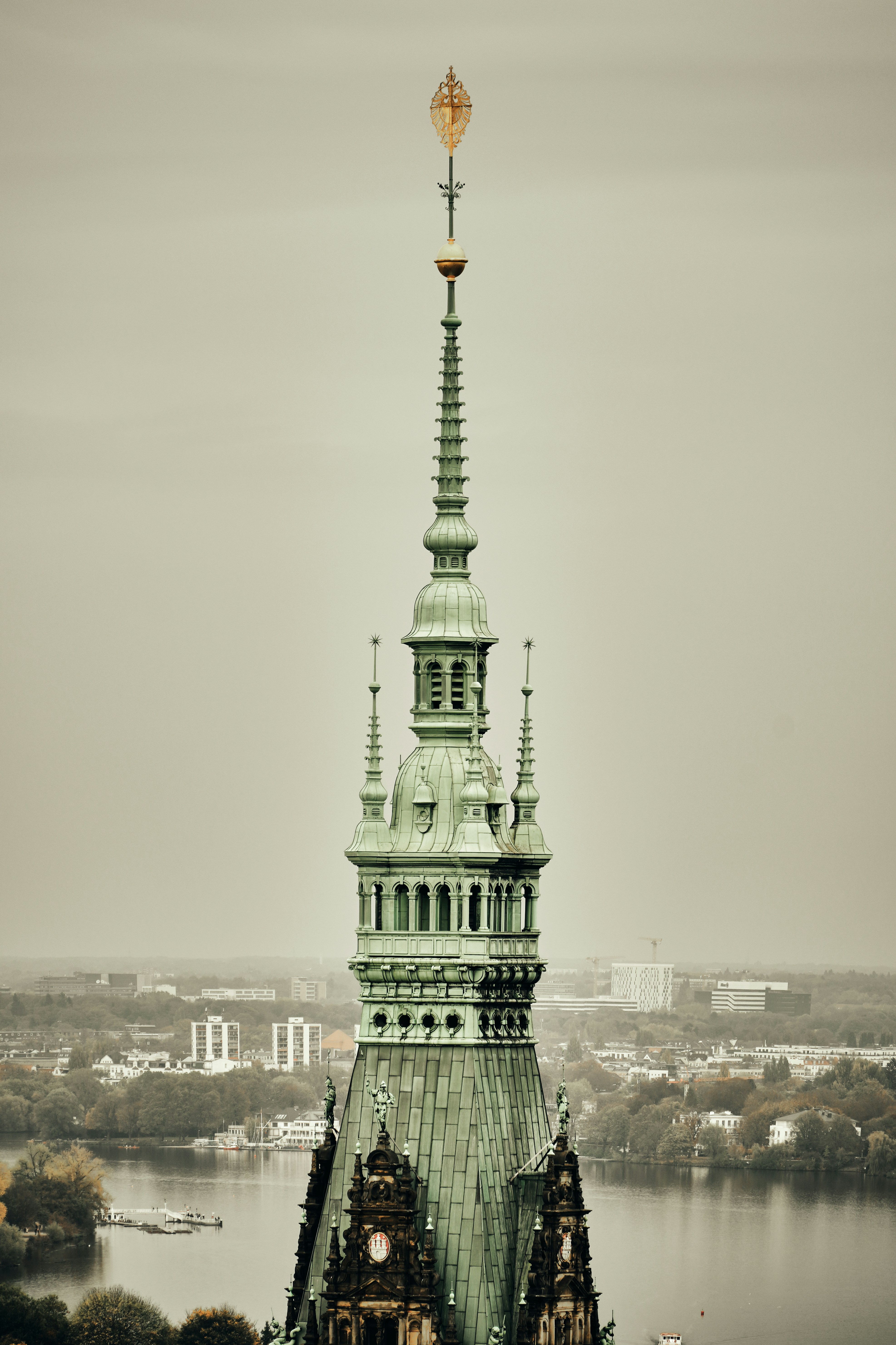 Spire Against the Sky: a City’s Crown Rising Above the River