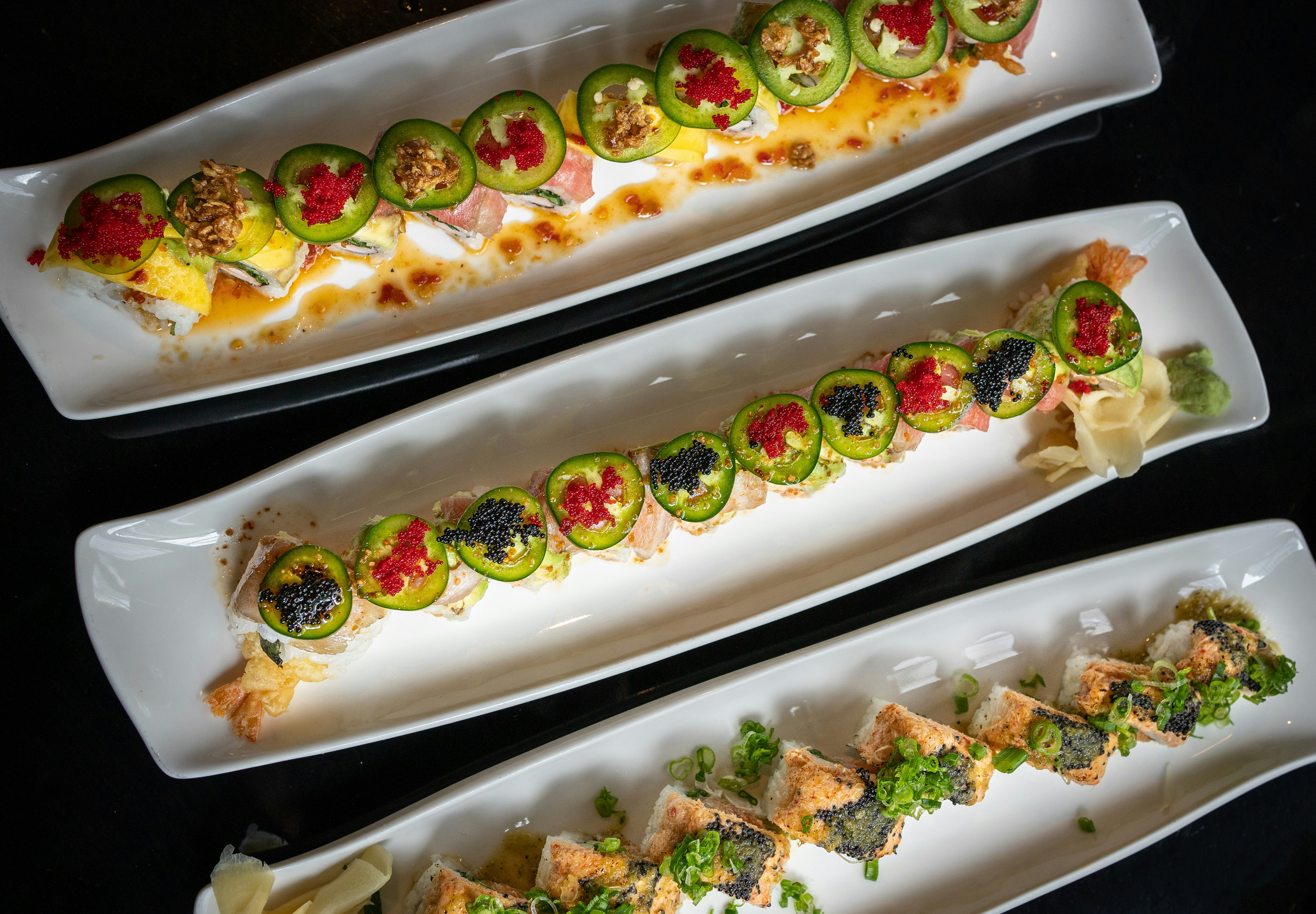 A couple of plates that have some food on them photo – Free Seattle ...