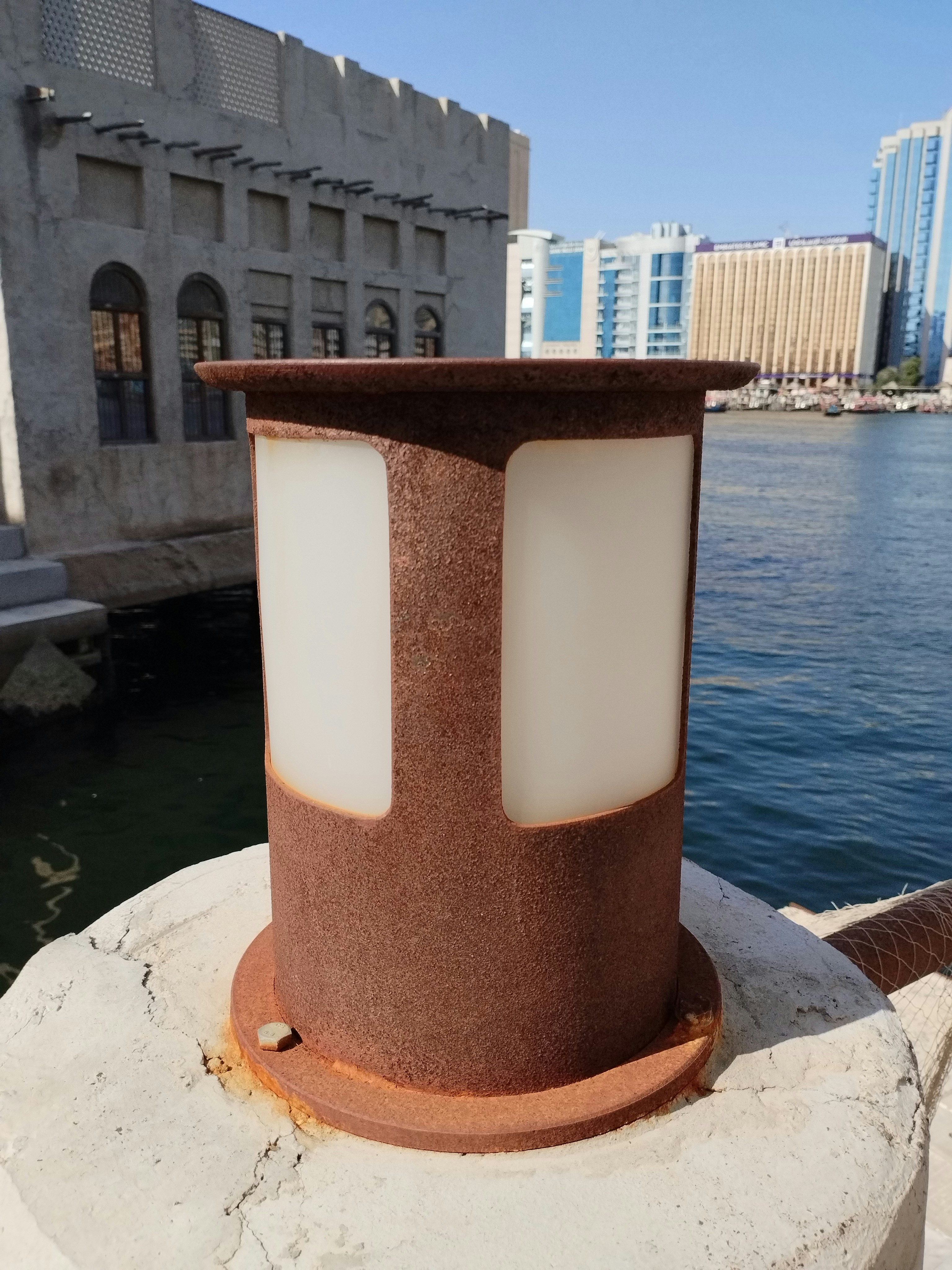 a light that is on top of a pole
