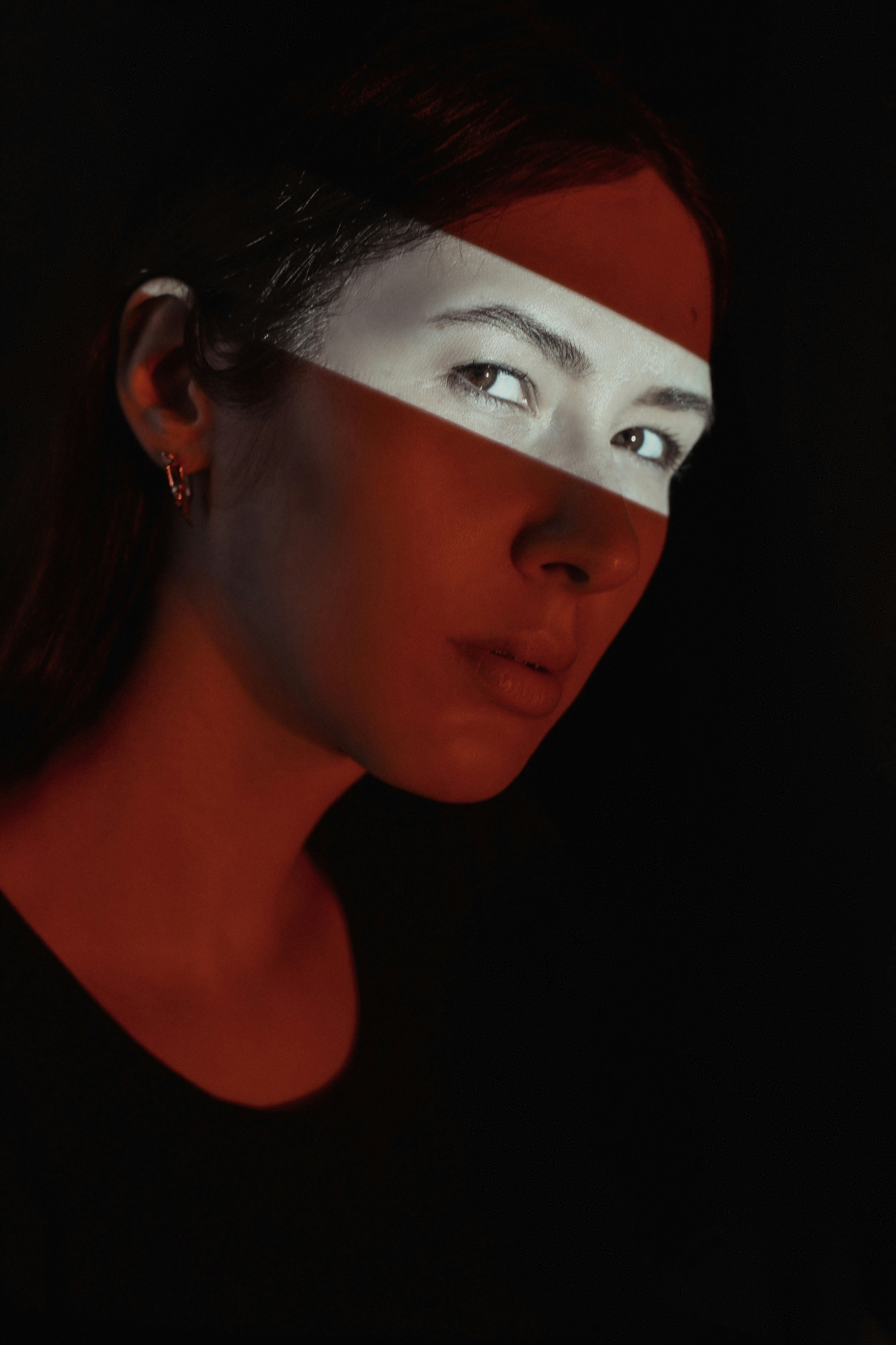 Red Band Light on a Quiet Portrait