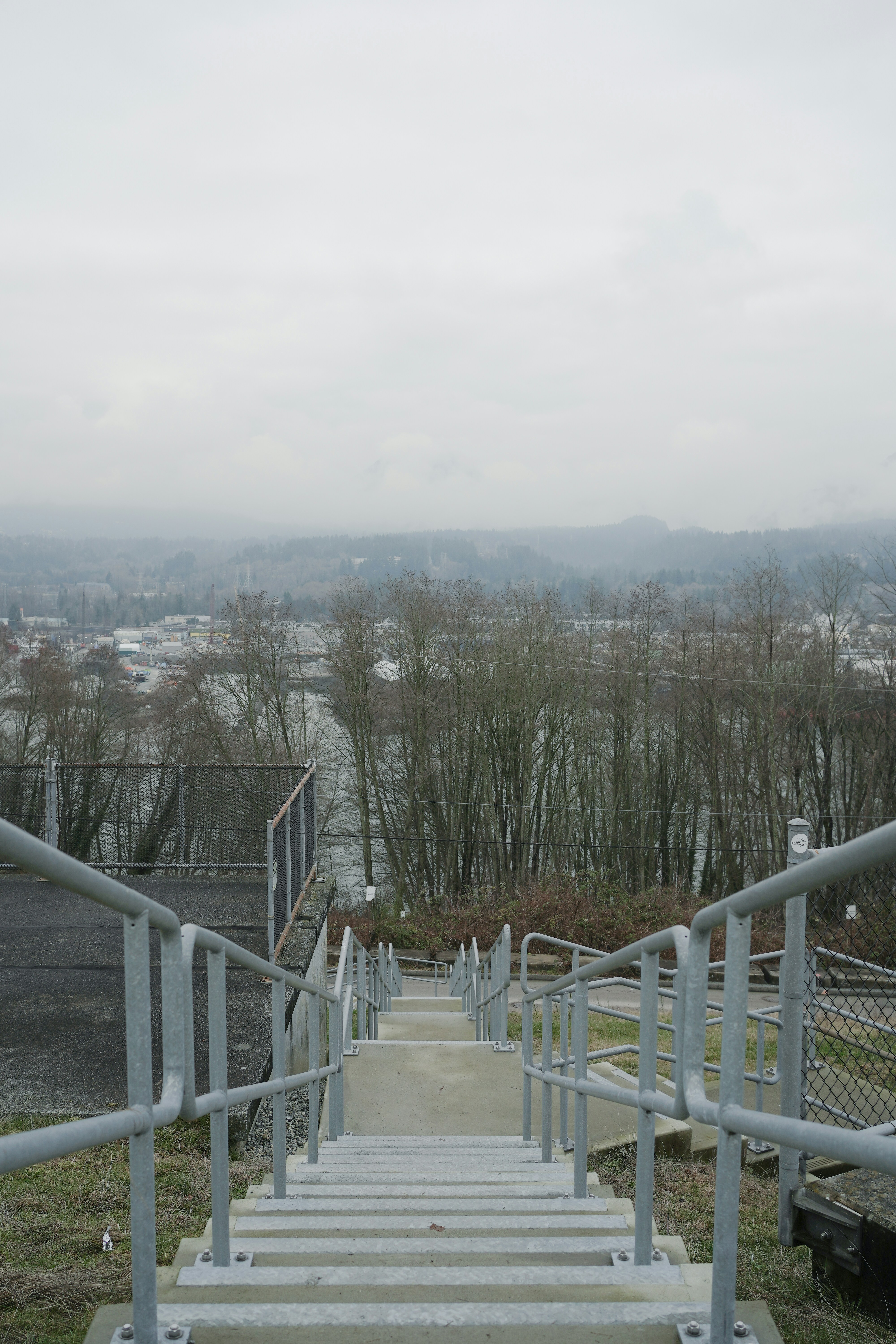 a set of stairs leading to the top of a hill