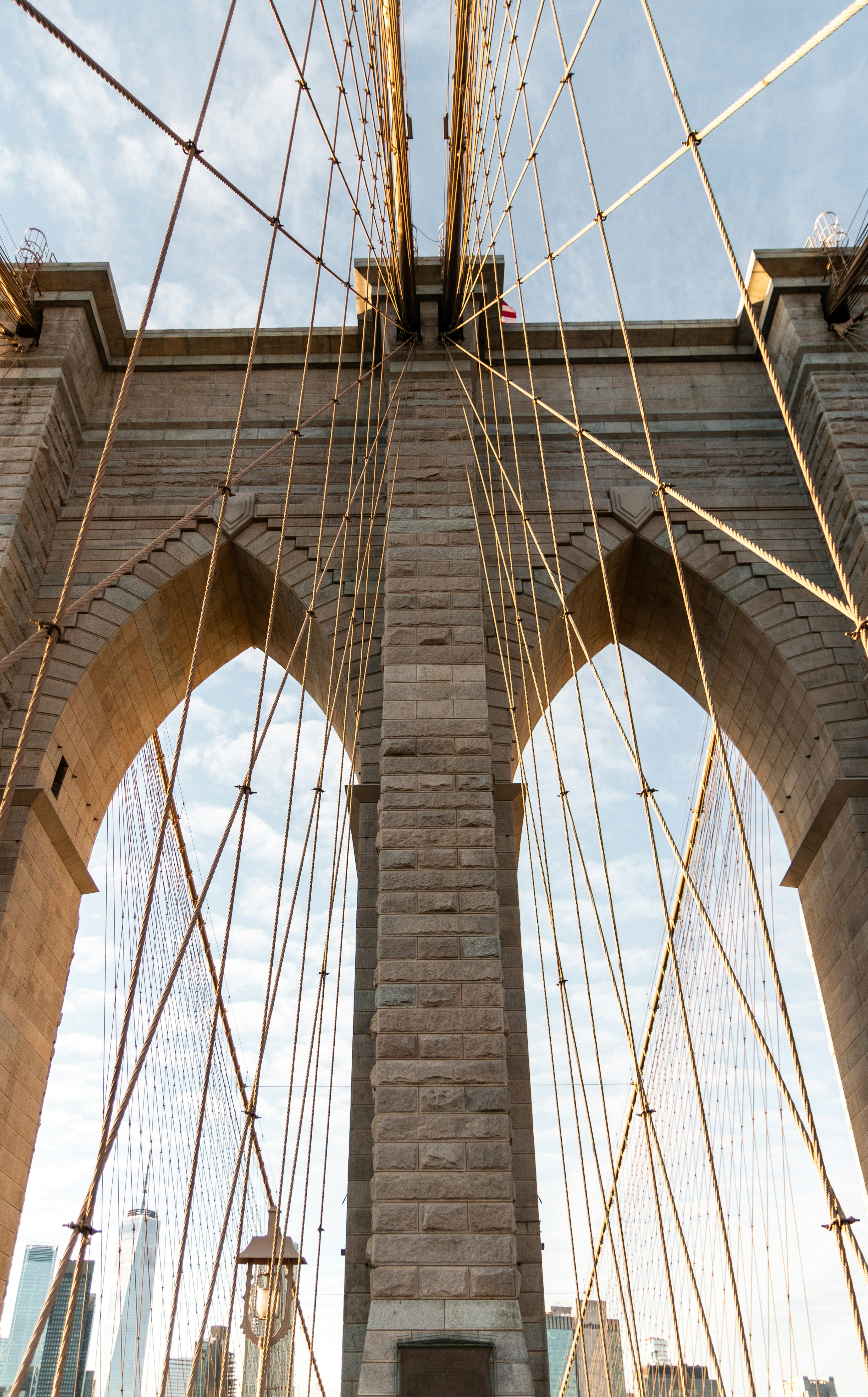 A view of the brooklyn bridge from the ground photo – Free New york ...