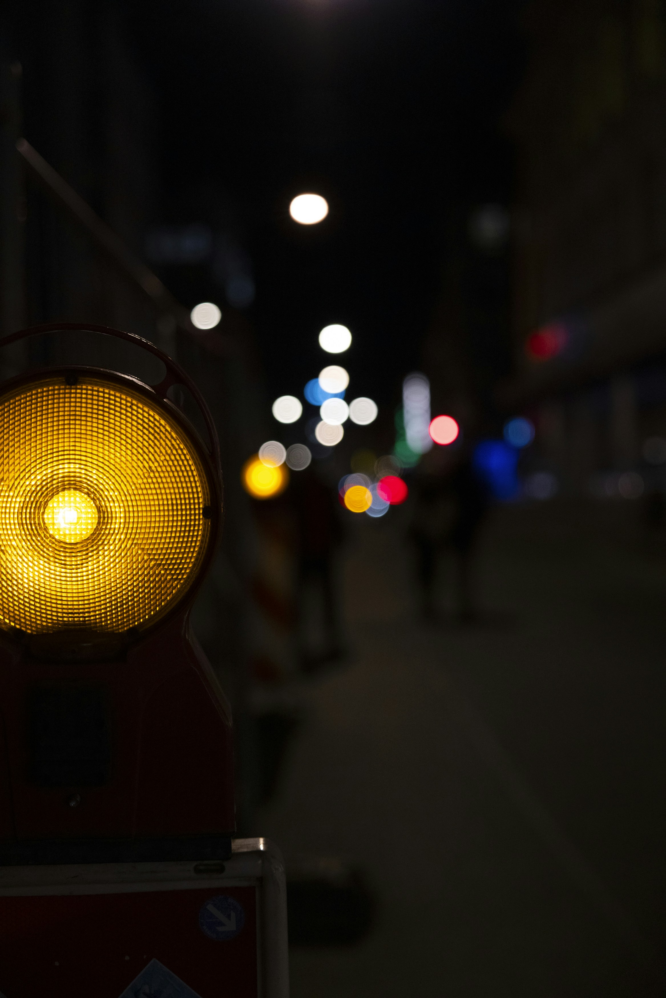 Colorful city night lights