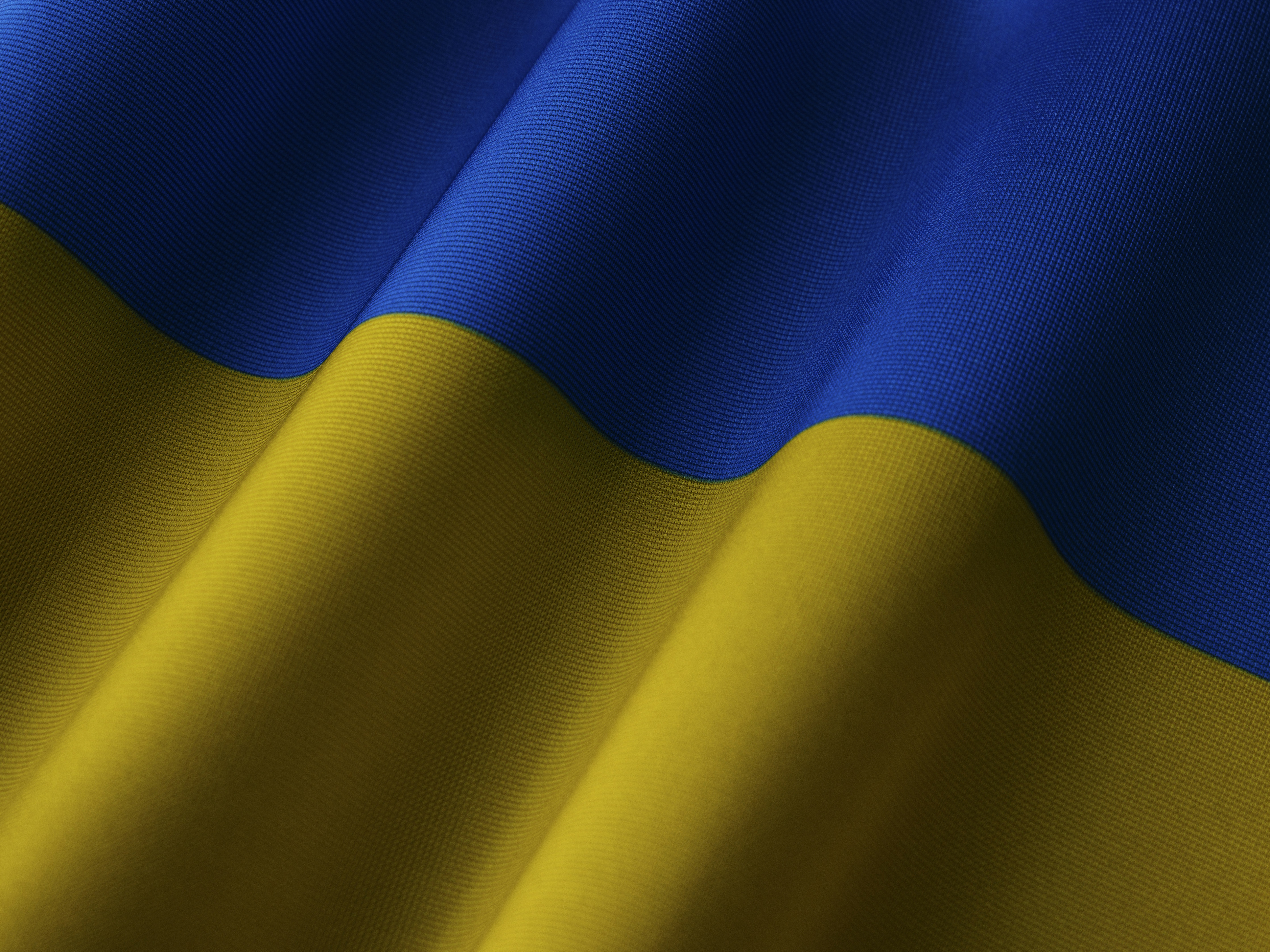 Waves of Resilience: The Ukrainian Flag in Detail