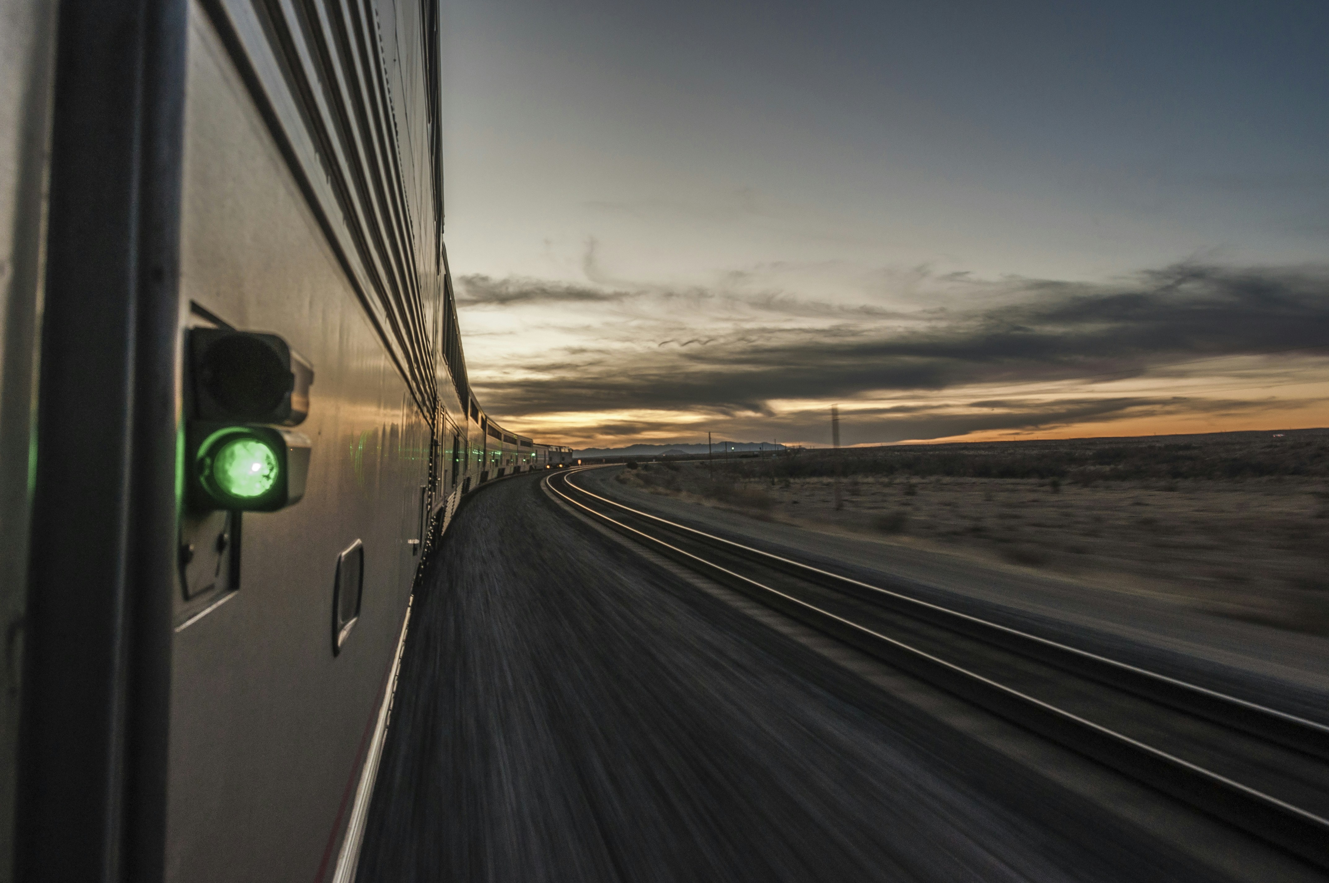 Journey Through Twilight: The Curved Tracks Ahead