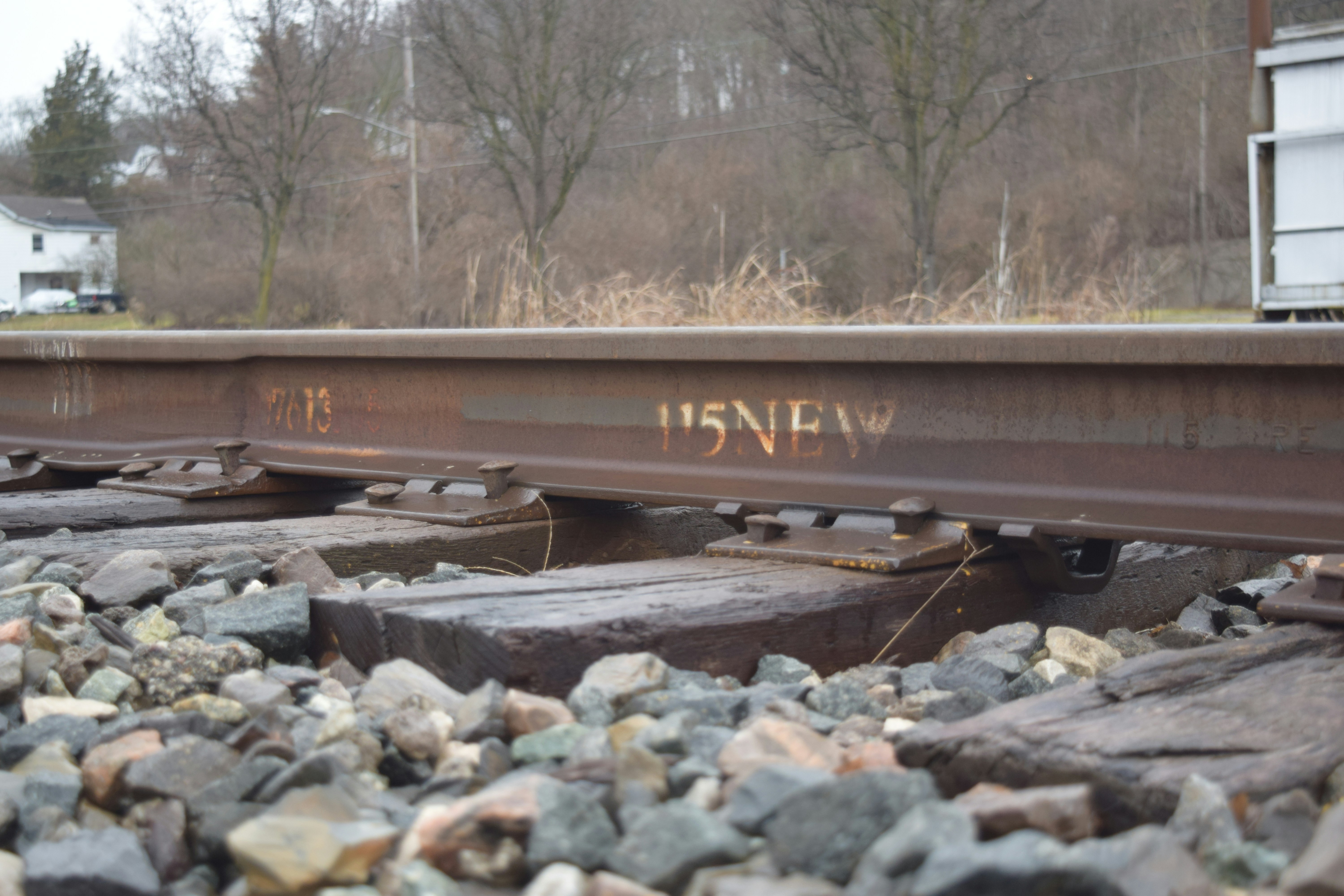 Rust on the Rails: A Close-Up of Time-Worn Track