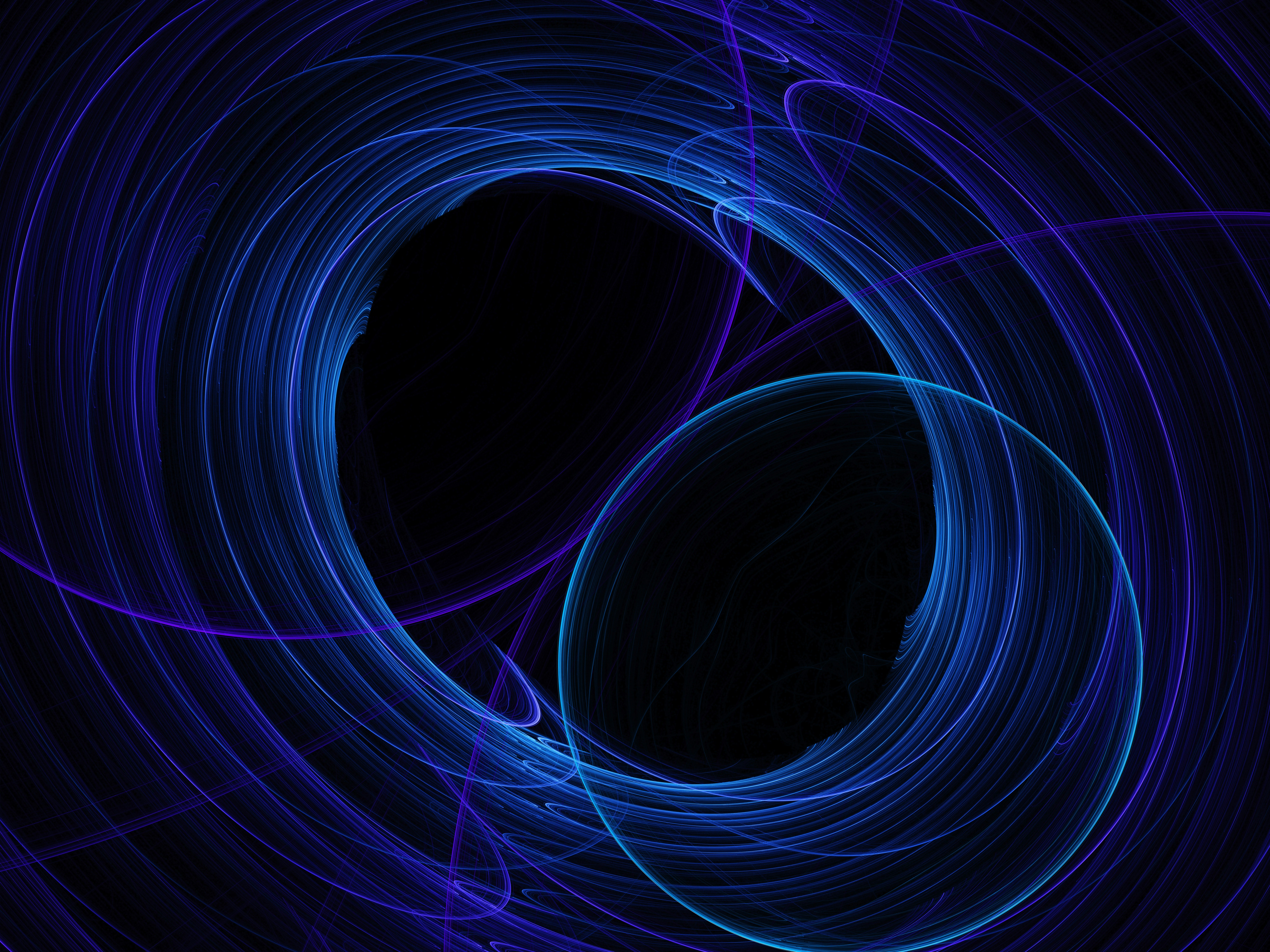 Dark Background Circular Art