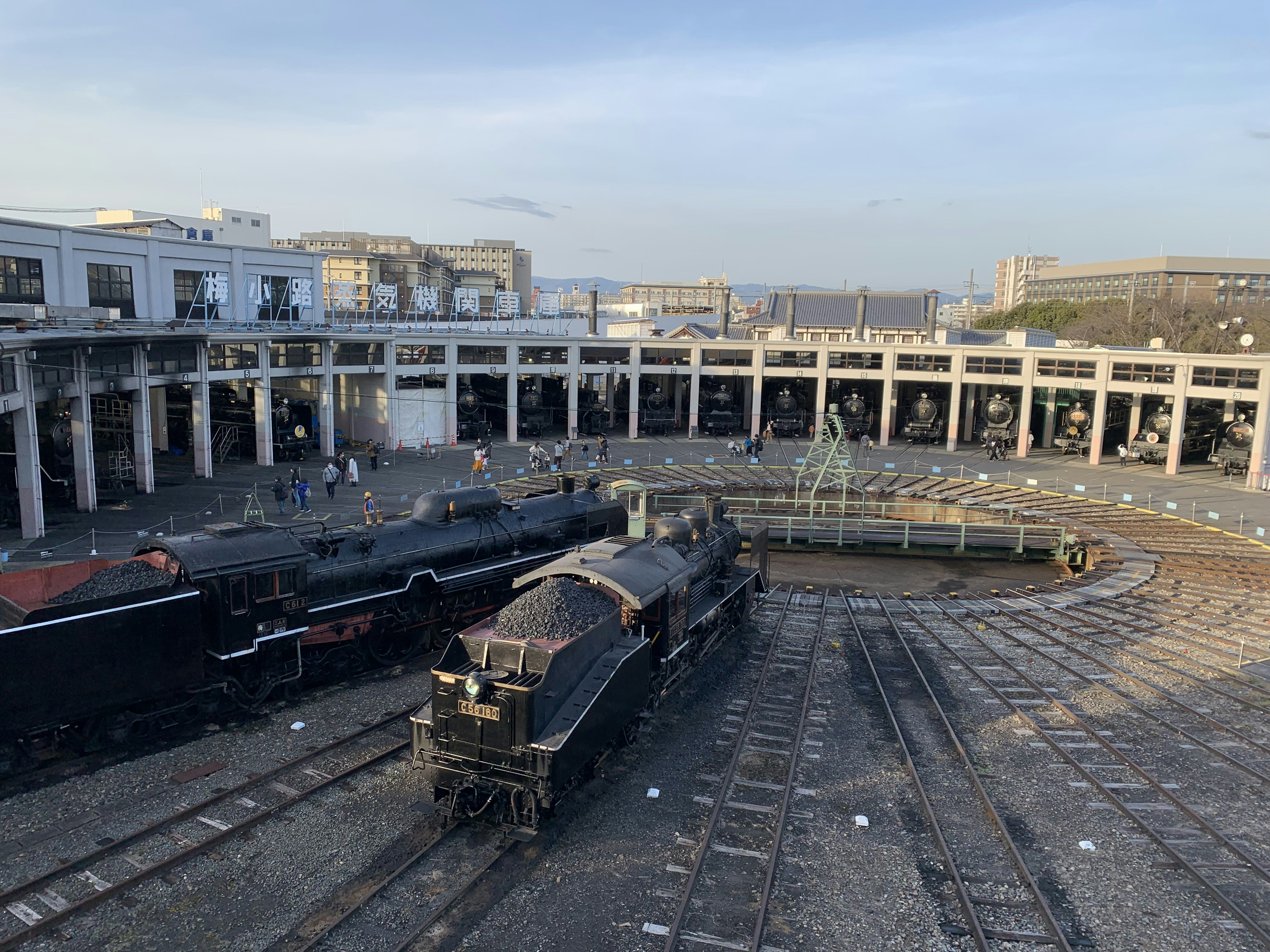 Echoes of Steel in a Circular Rail Yard