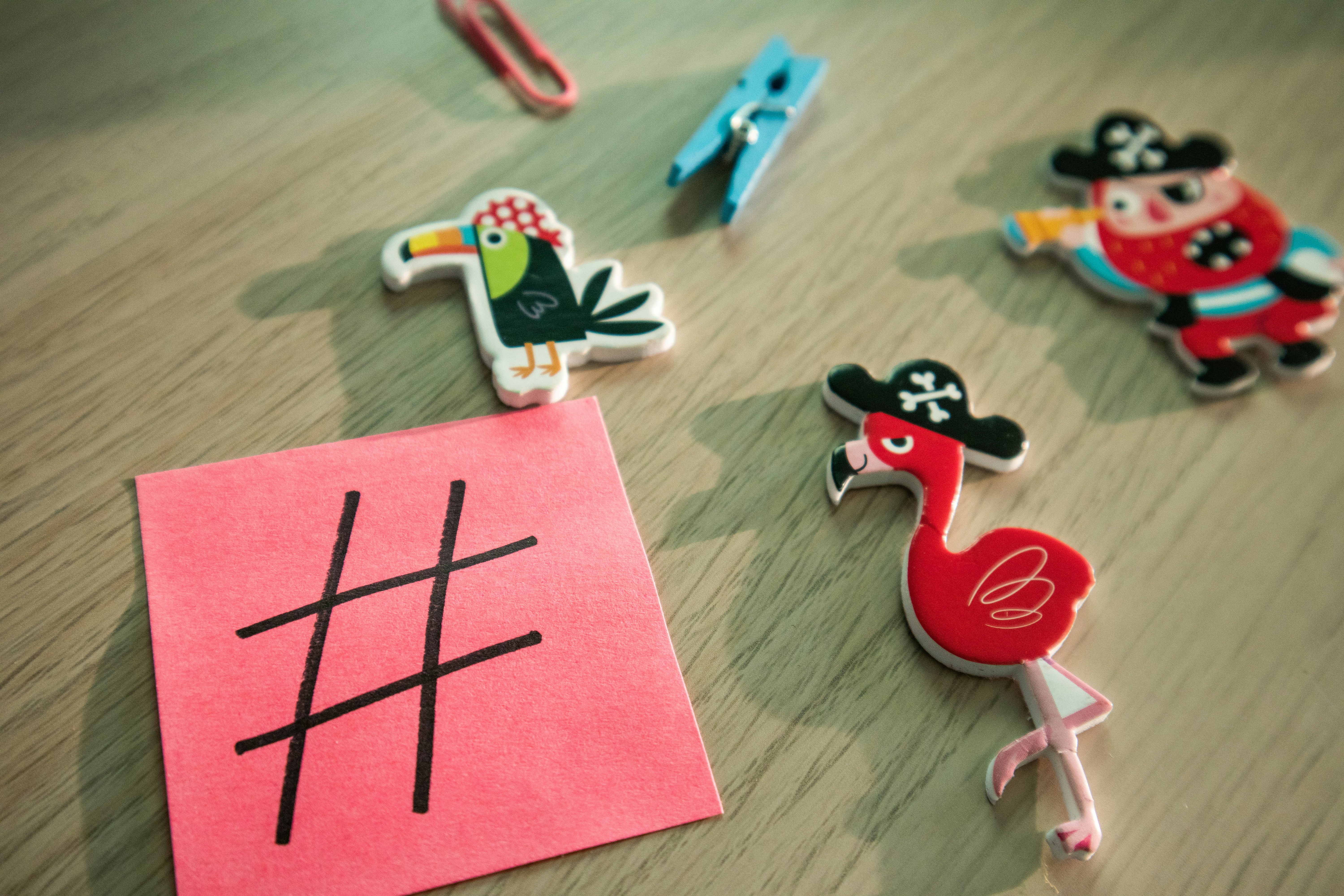 Hashtag at Play: Colorful Office Tiny World