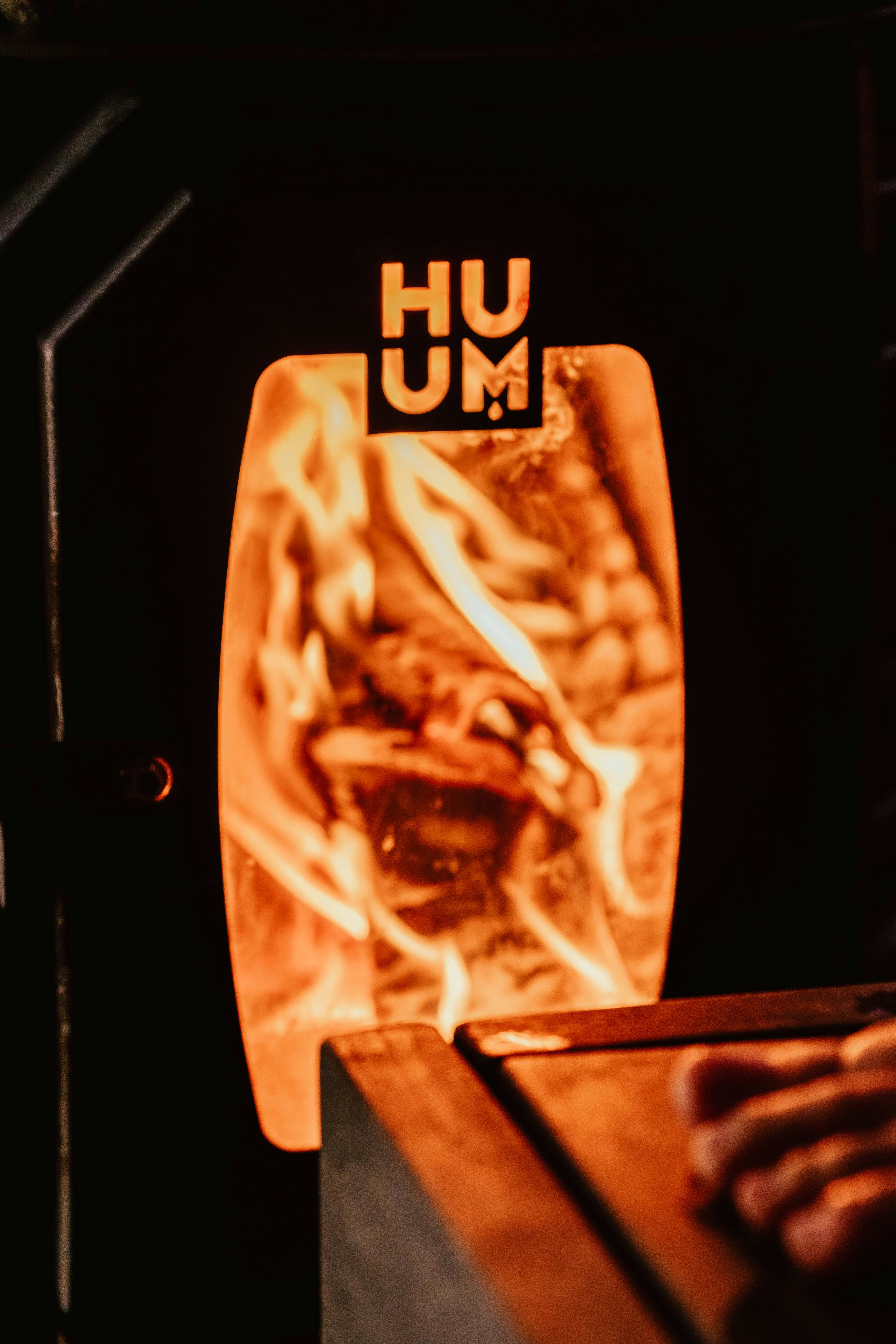 Molten Core Behind Glass: HUUM’s Fiery Glow