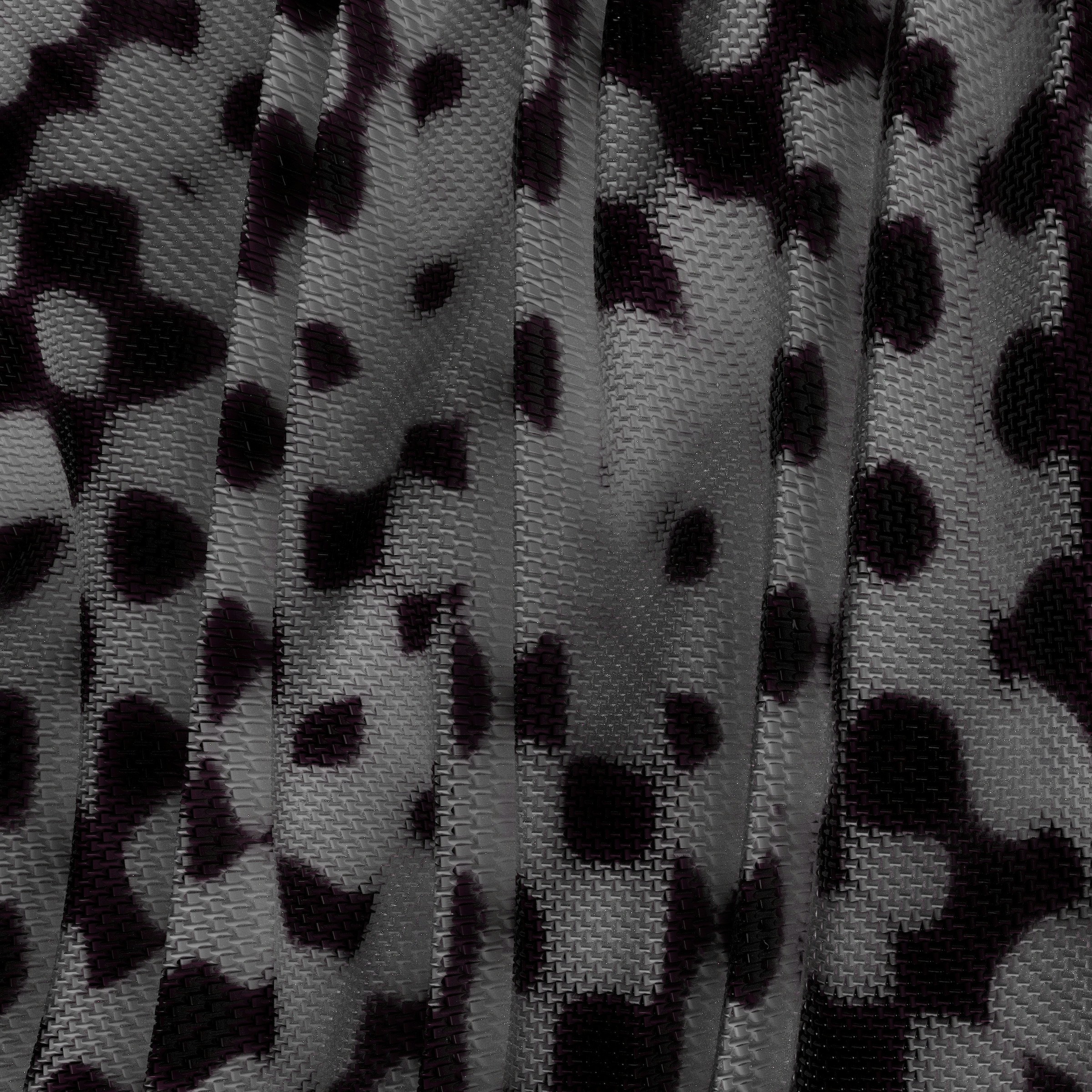A close up of a black and white animal print fabric photo – Free ...