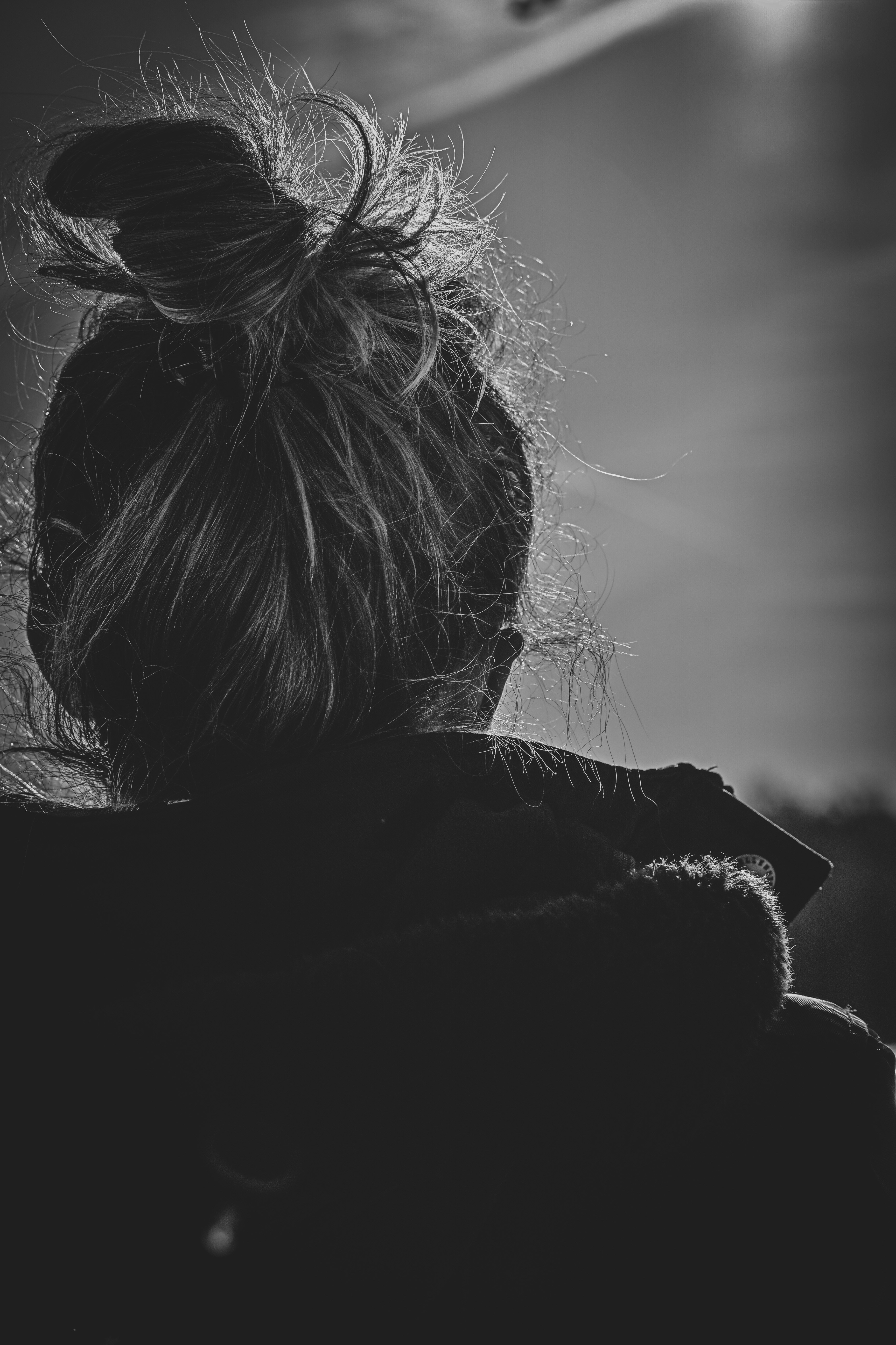 Female Back Black And White