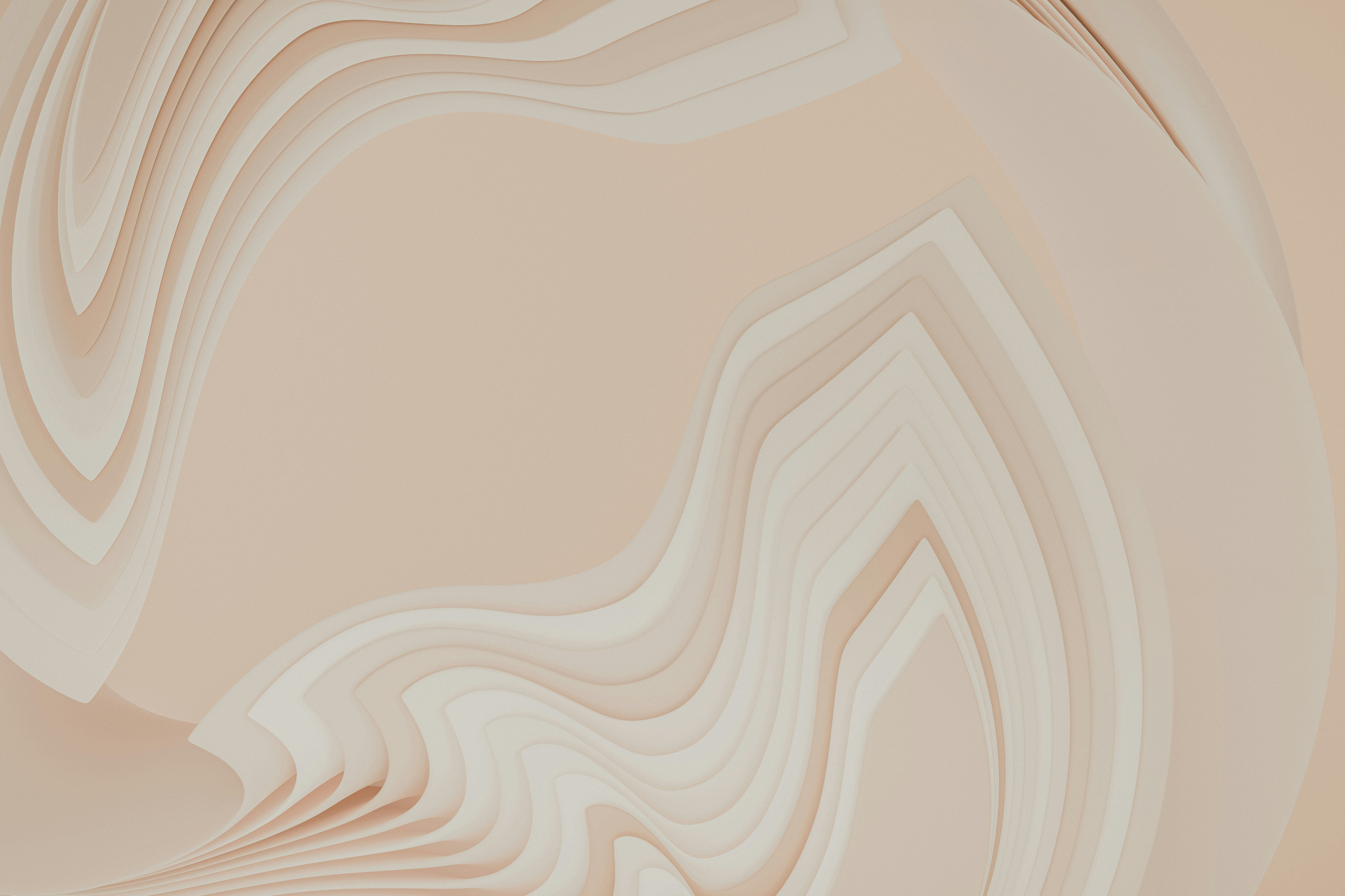 An abstract painting with white lines on a beige background photo ...