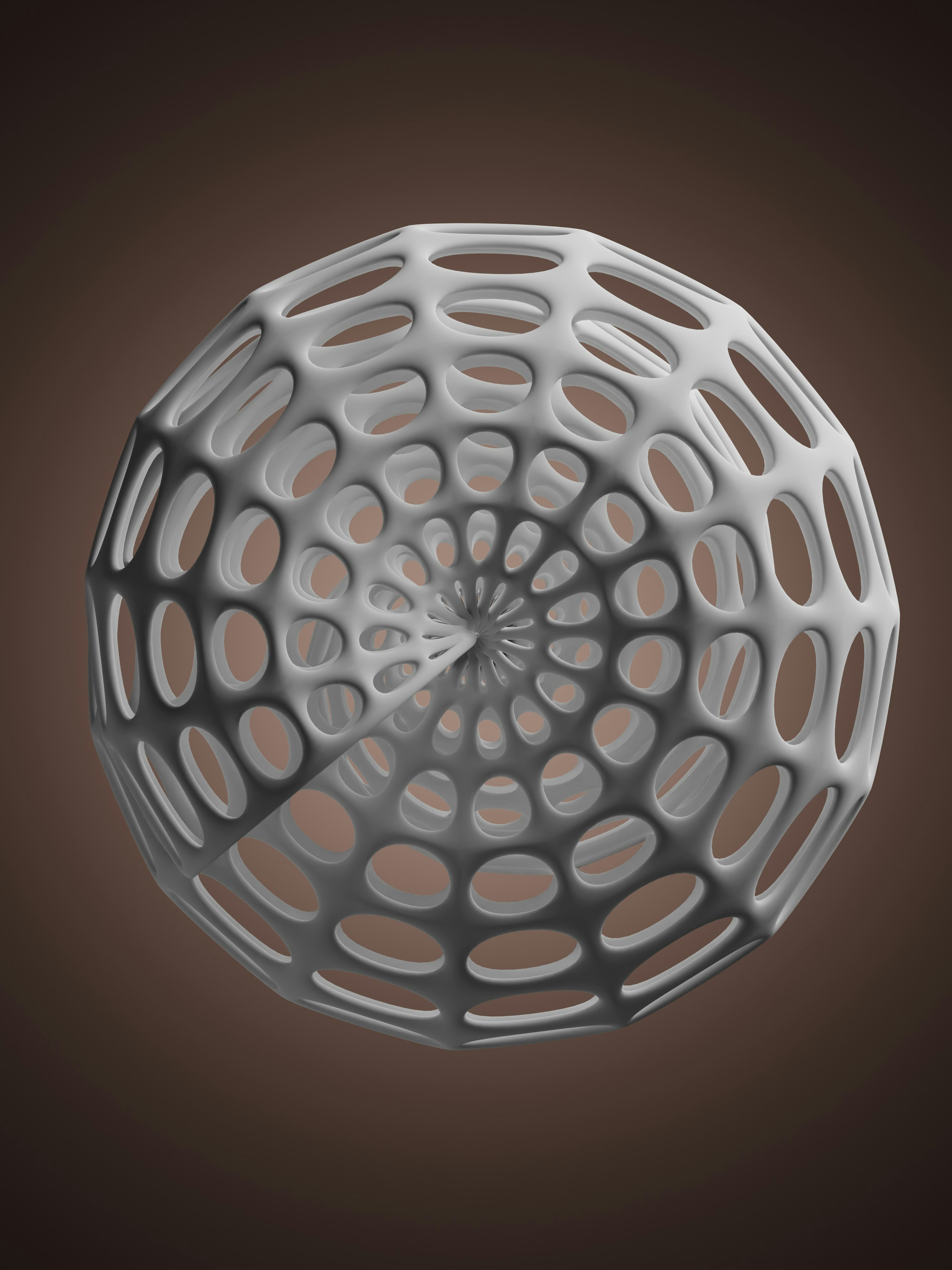 A white object with holes in the middle of it photo – Free Background ...