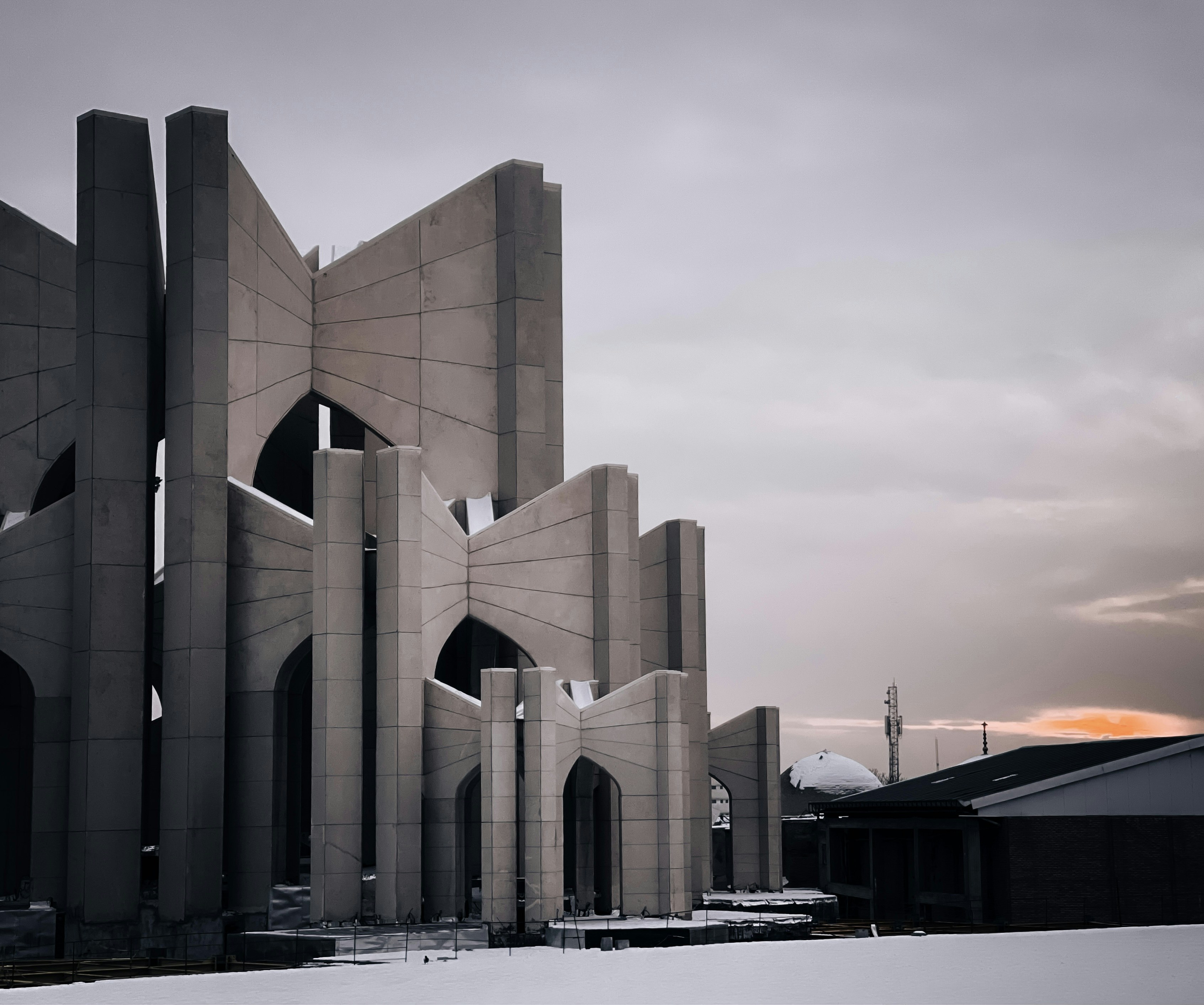 Angular Monoliths at Dusk