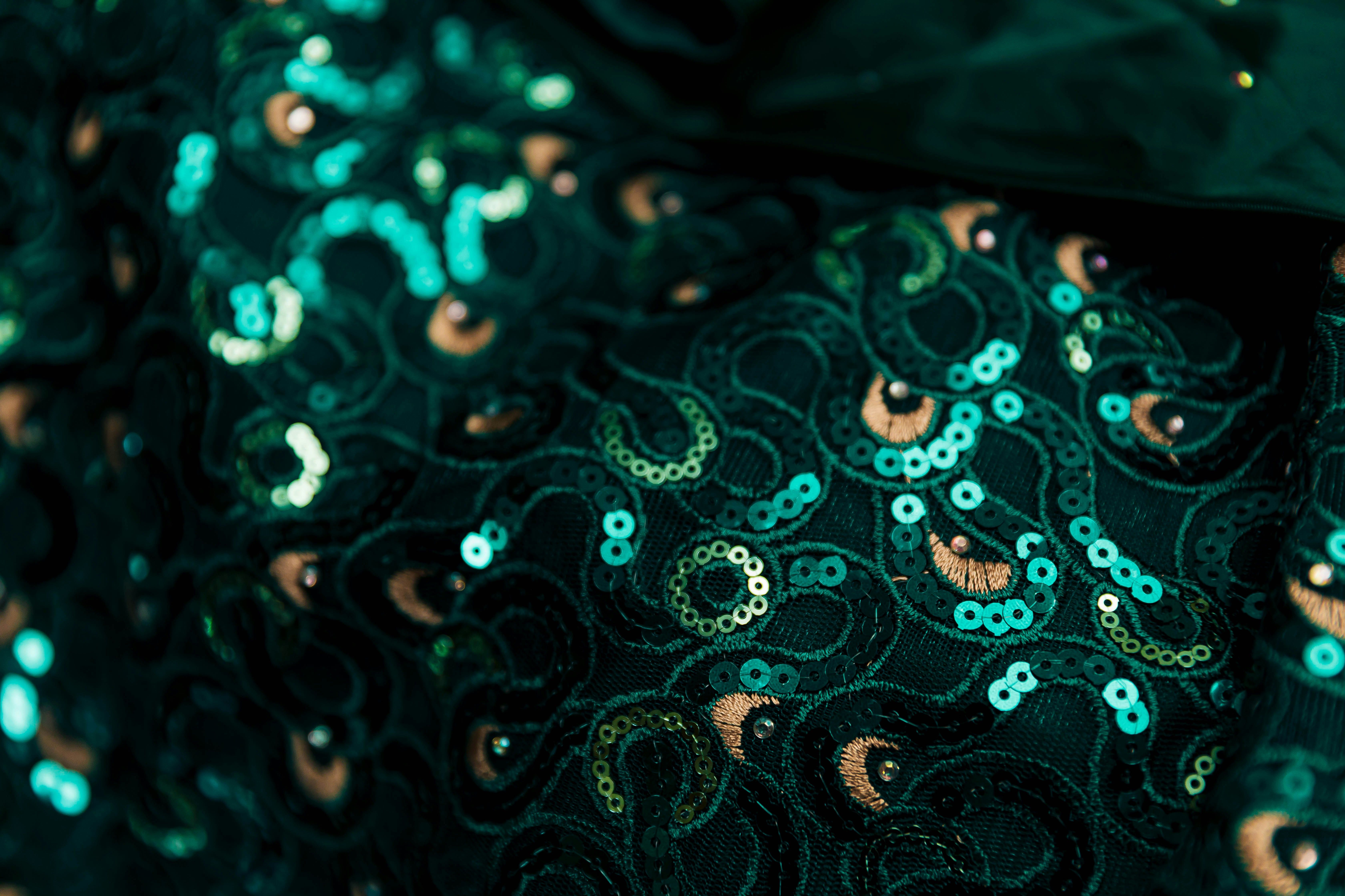 Emerald Elegance: A Dance of TexturesSunira Moses