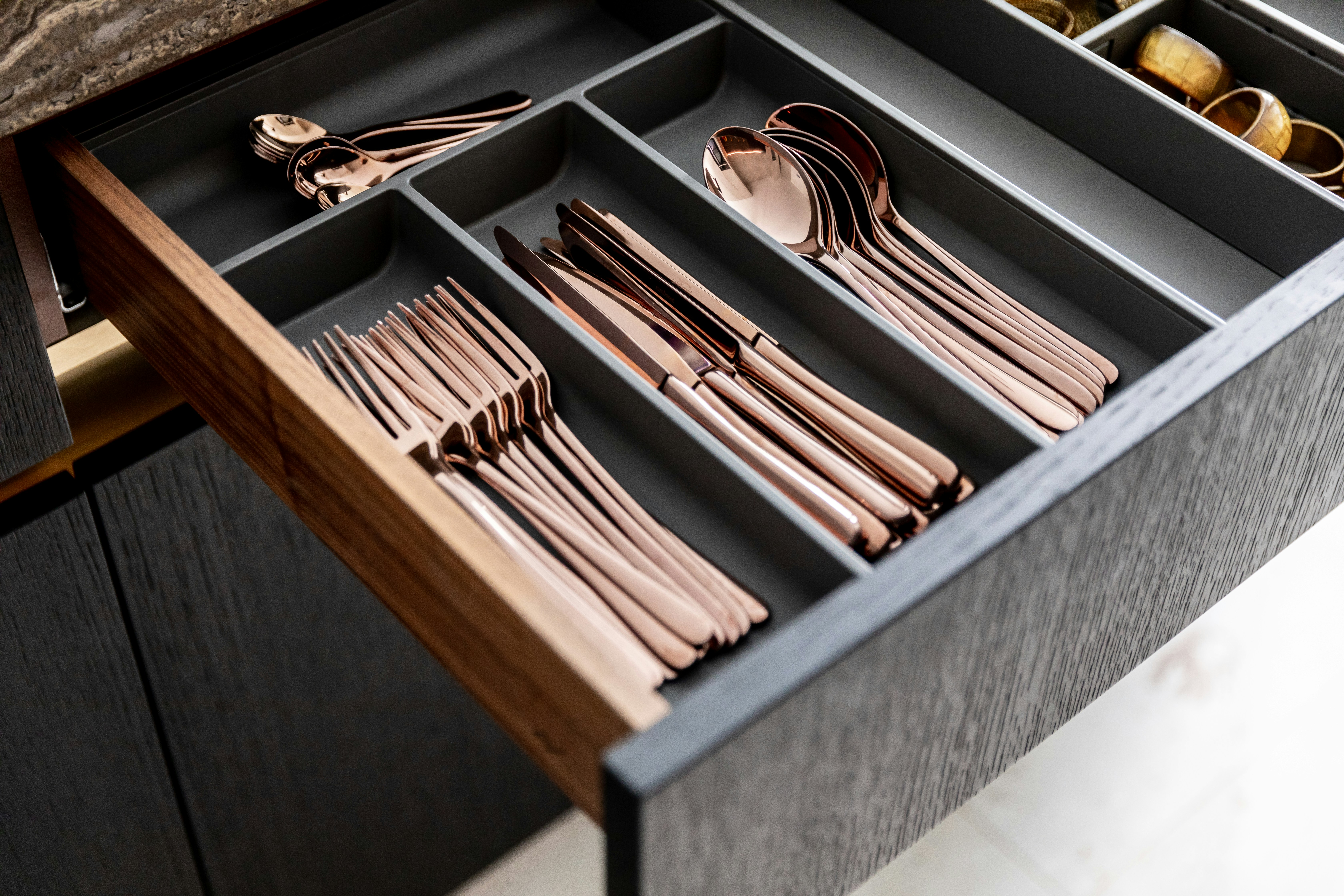 A drawer with utensils and spoons in it photo – Free Cutlery Image on ...