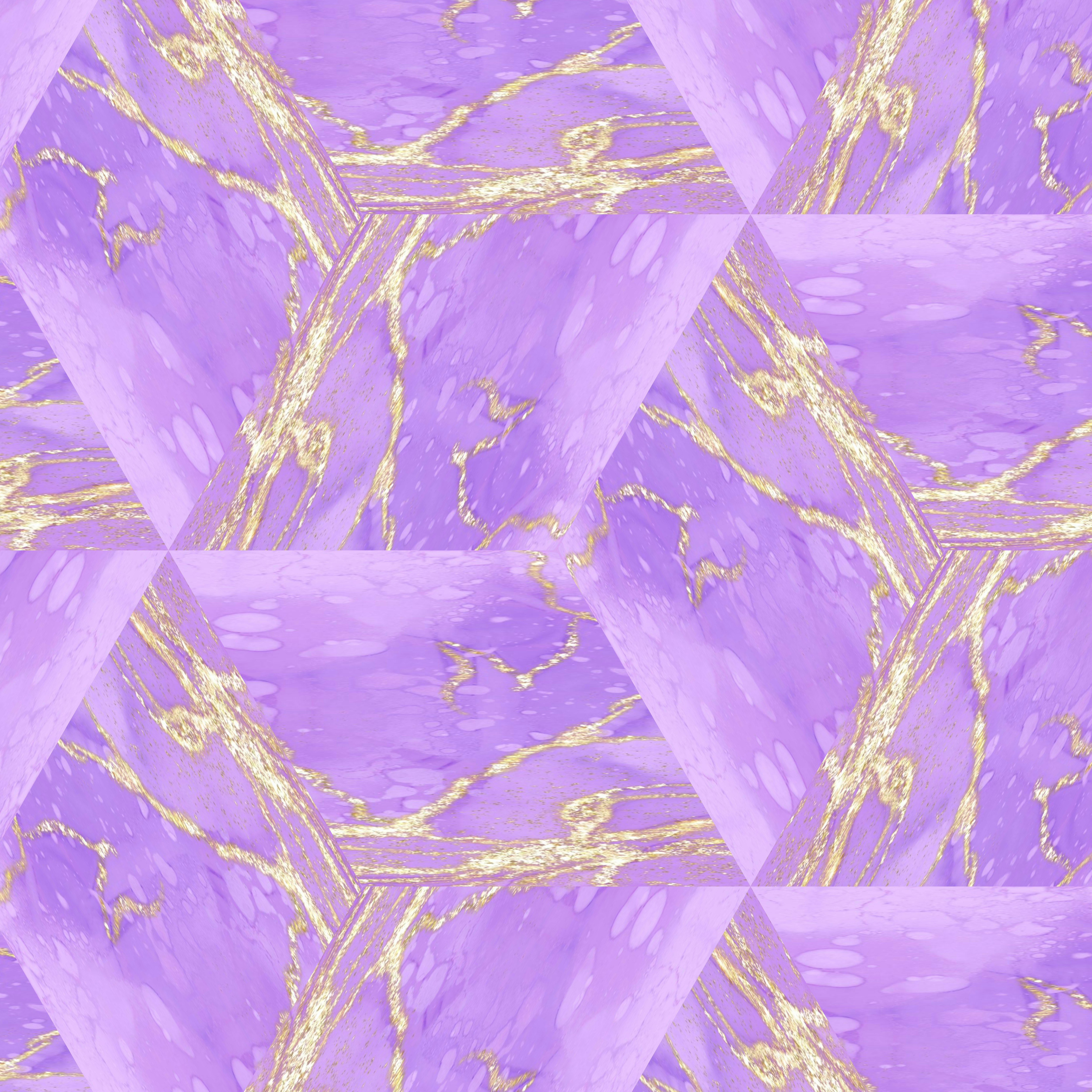 A purple and gold pattern with a hexagonal design photo – Free Patterns ...