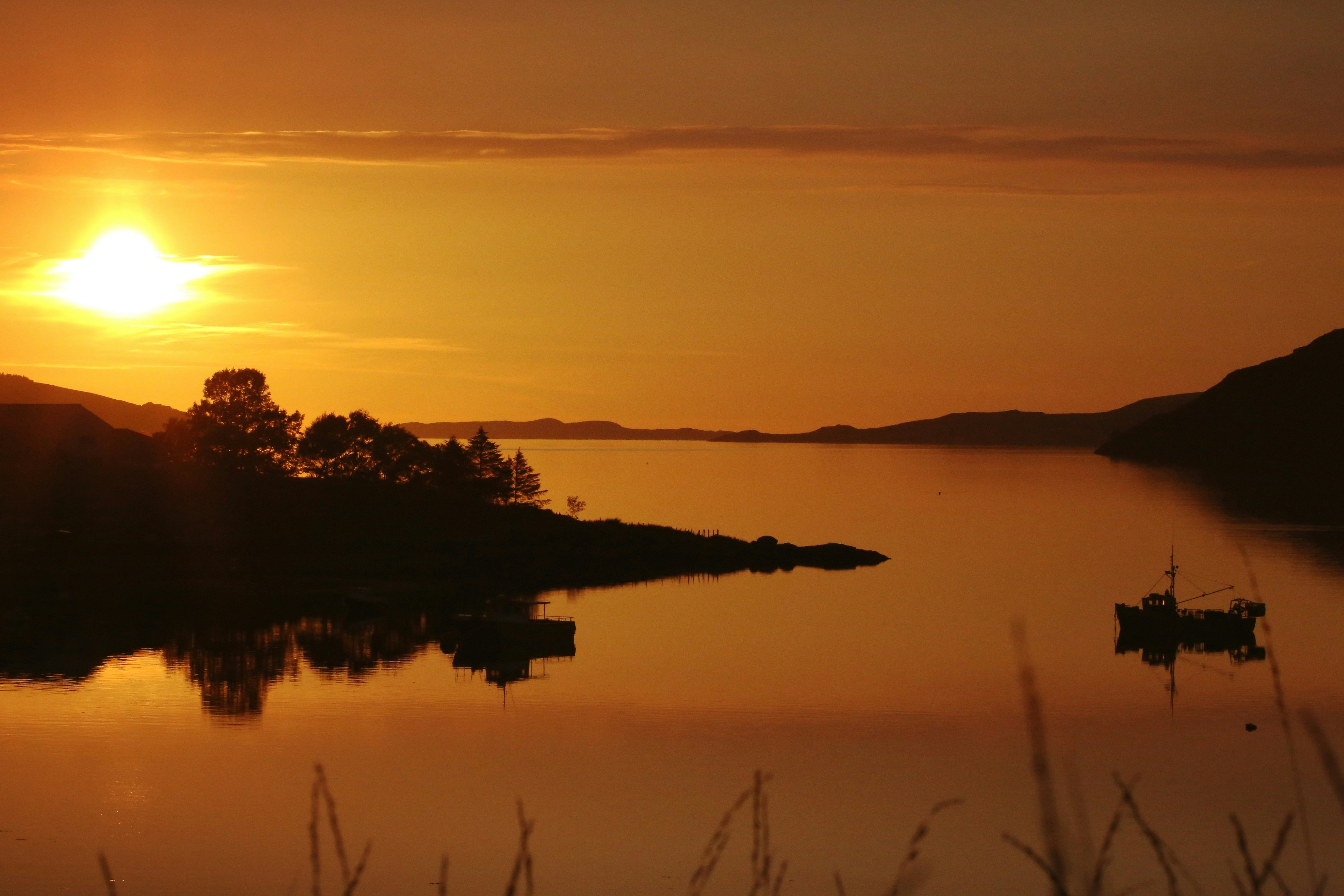 Sunlit Inlet at Golden Hour