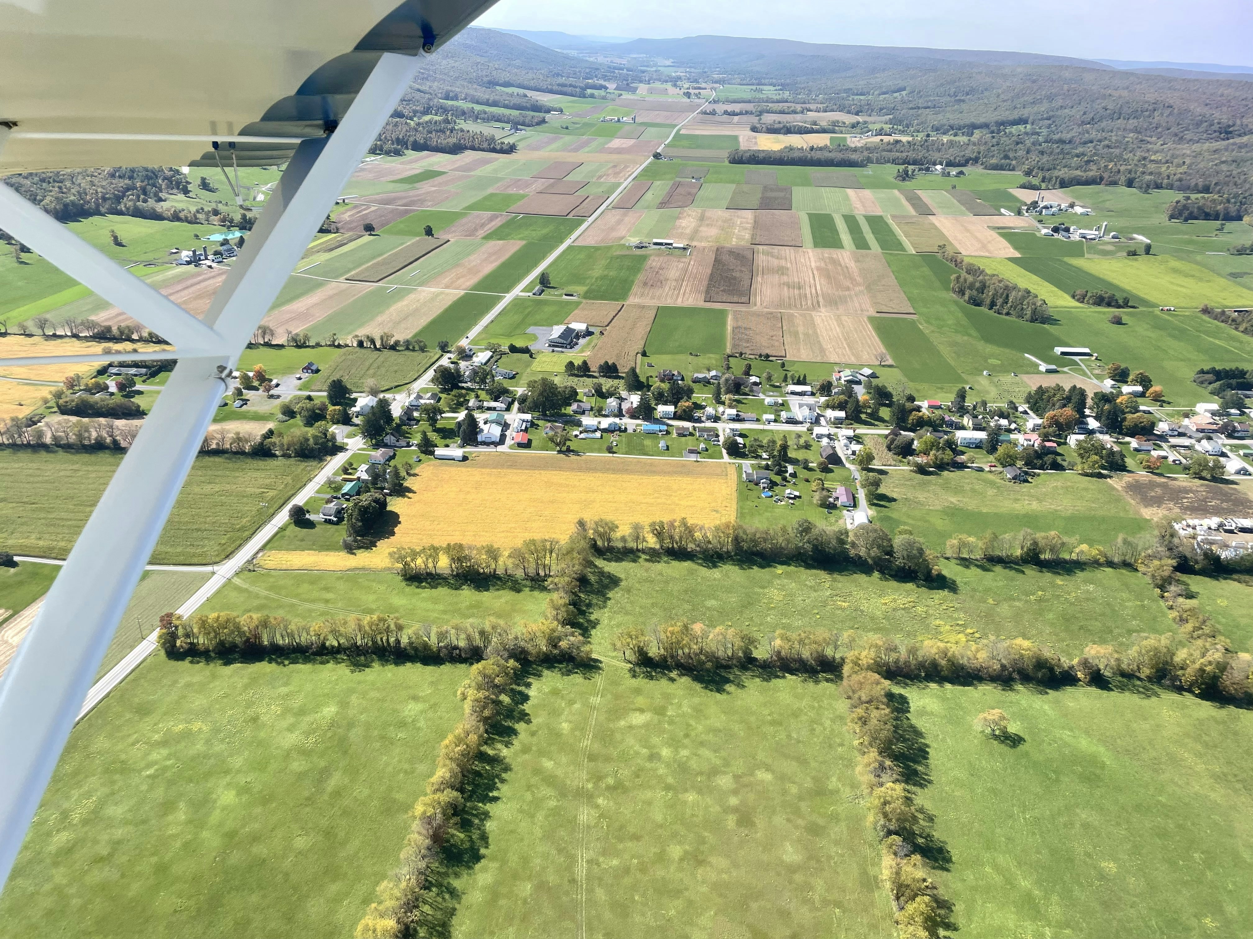 Fields Unfolding Under a Light Wing: Aerial Geometry of Rural Patchwork