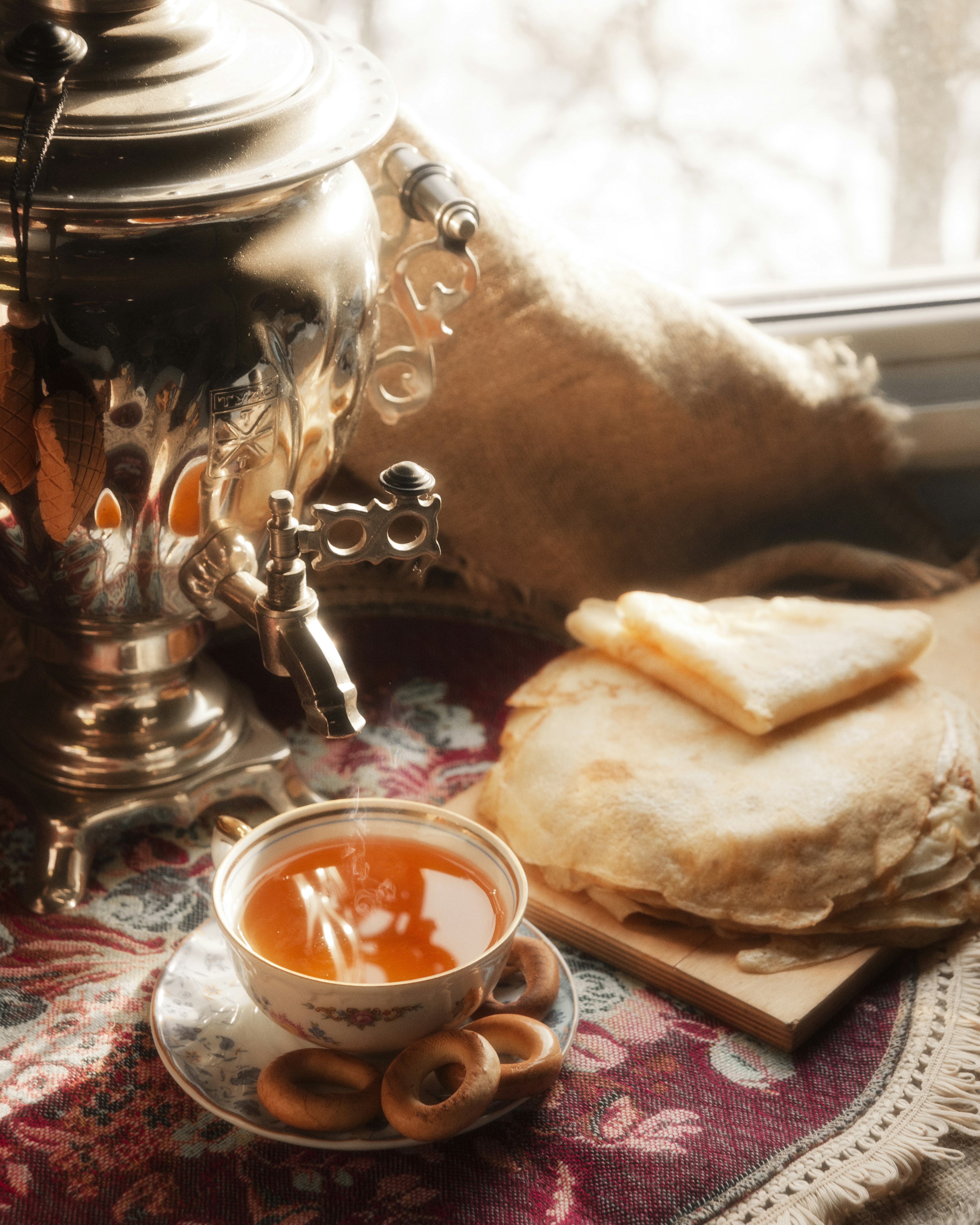 A cup of tea and some cookies on a table photo – Free Санкт-петербург ...