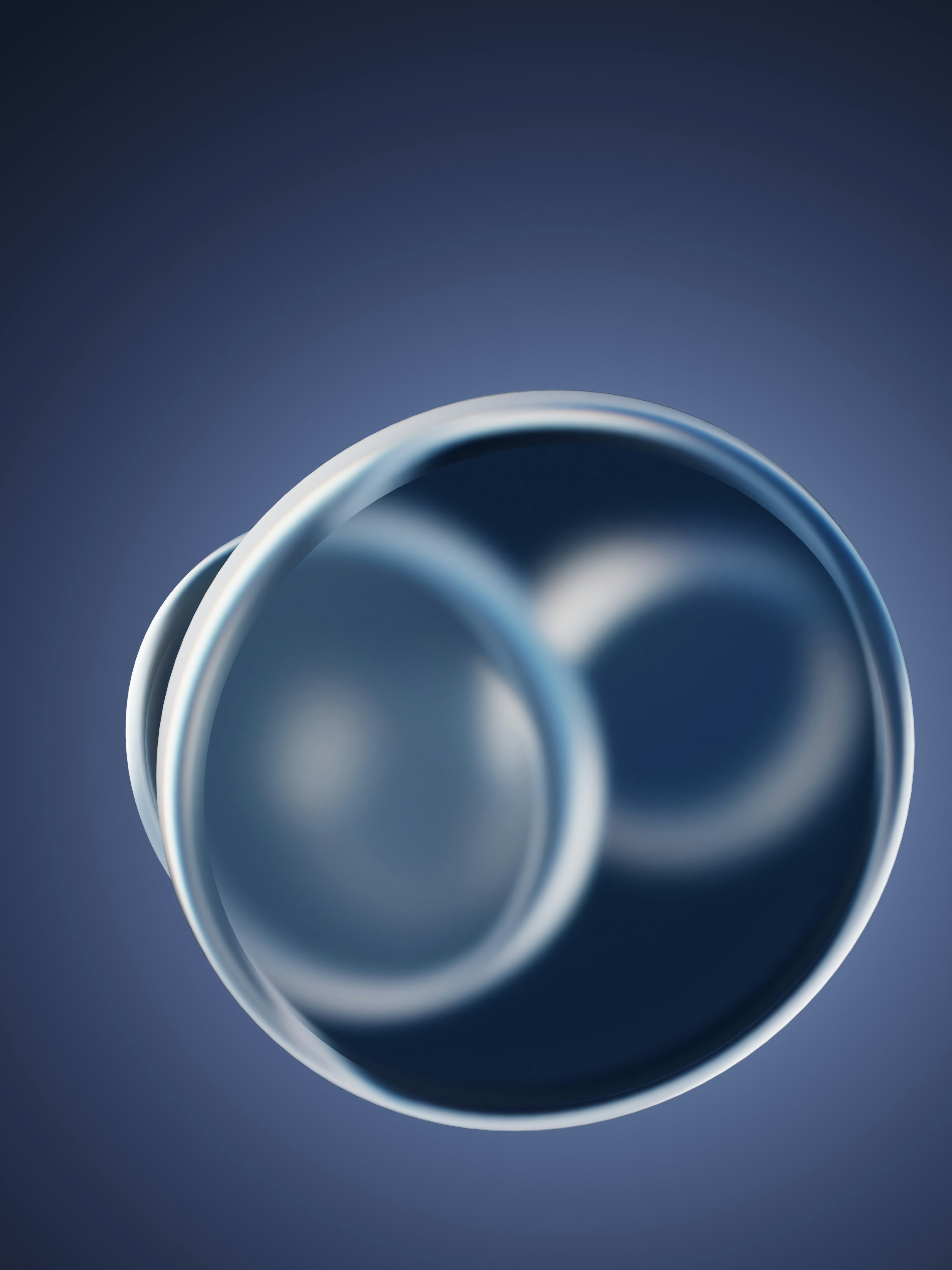 A close up of a blue object on a blue background photo – Free White ...