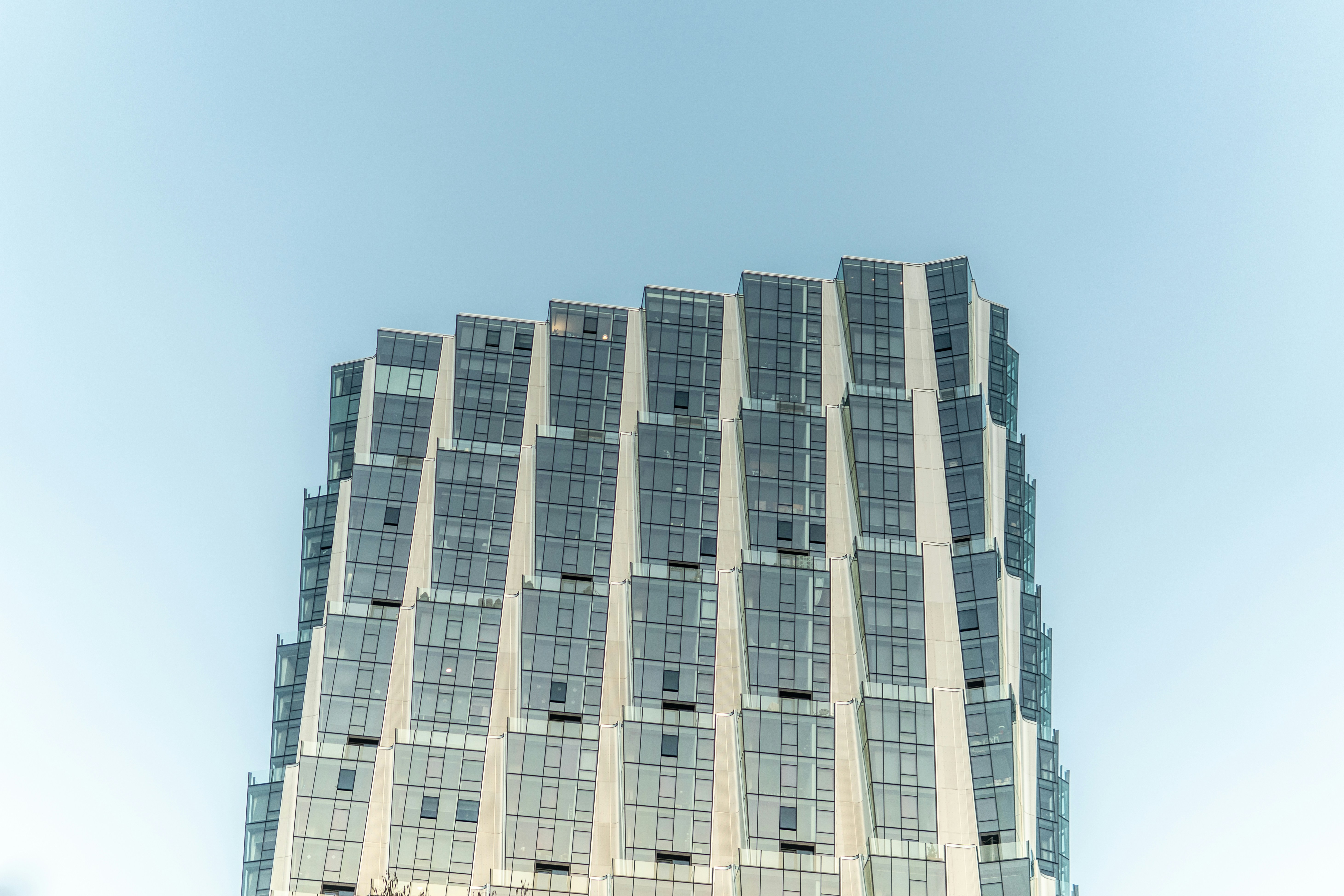 a very tall building with lots of windows