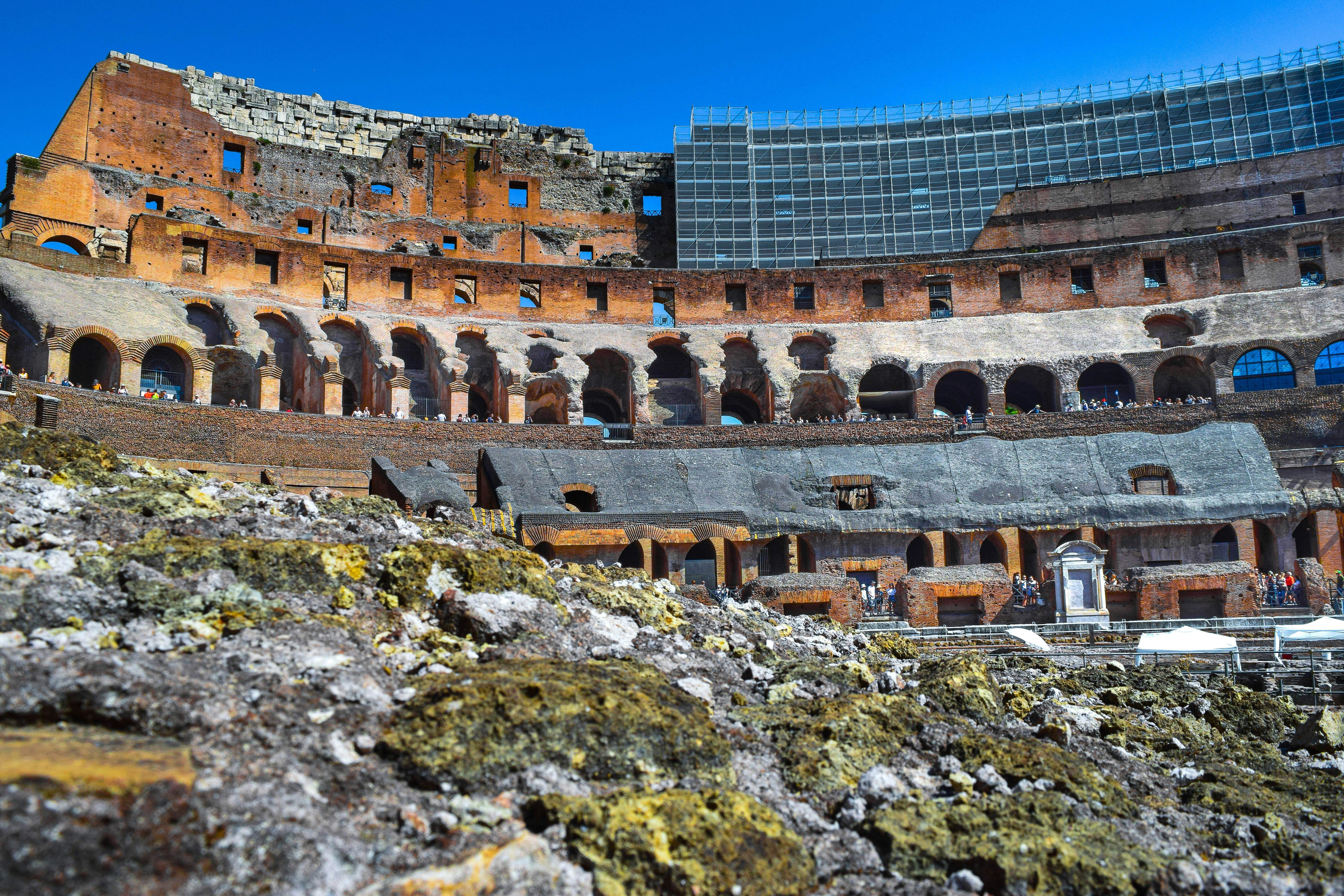 The interior of an ancient roman amphit photo – Free Italy Image on ...