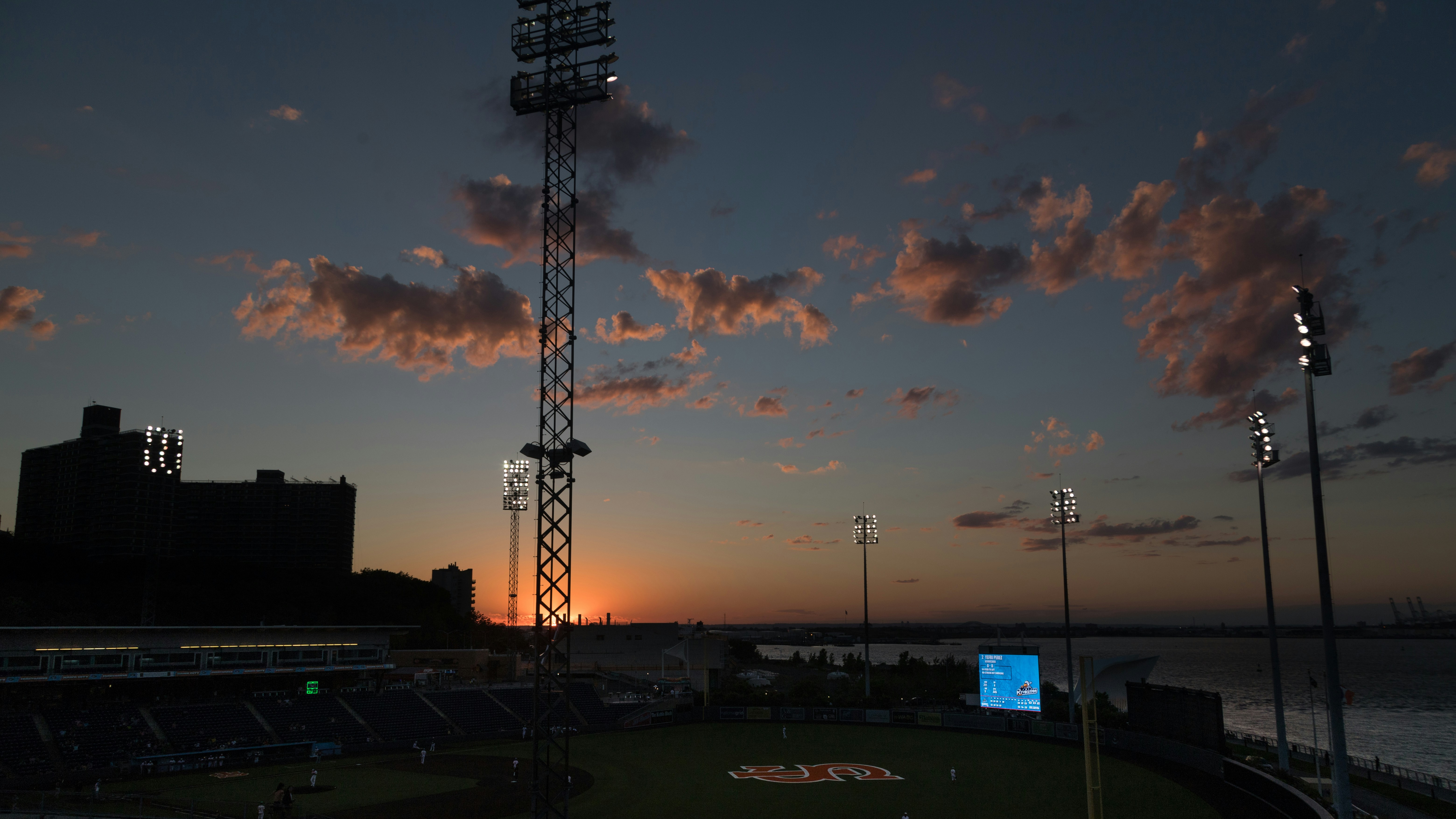 Baseball Field Background At Night