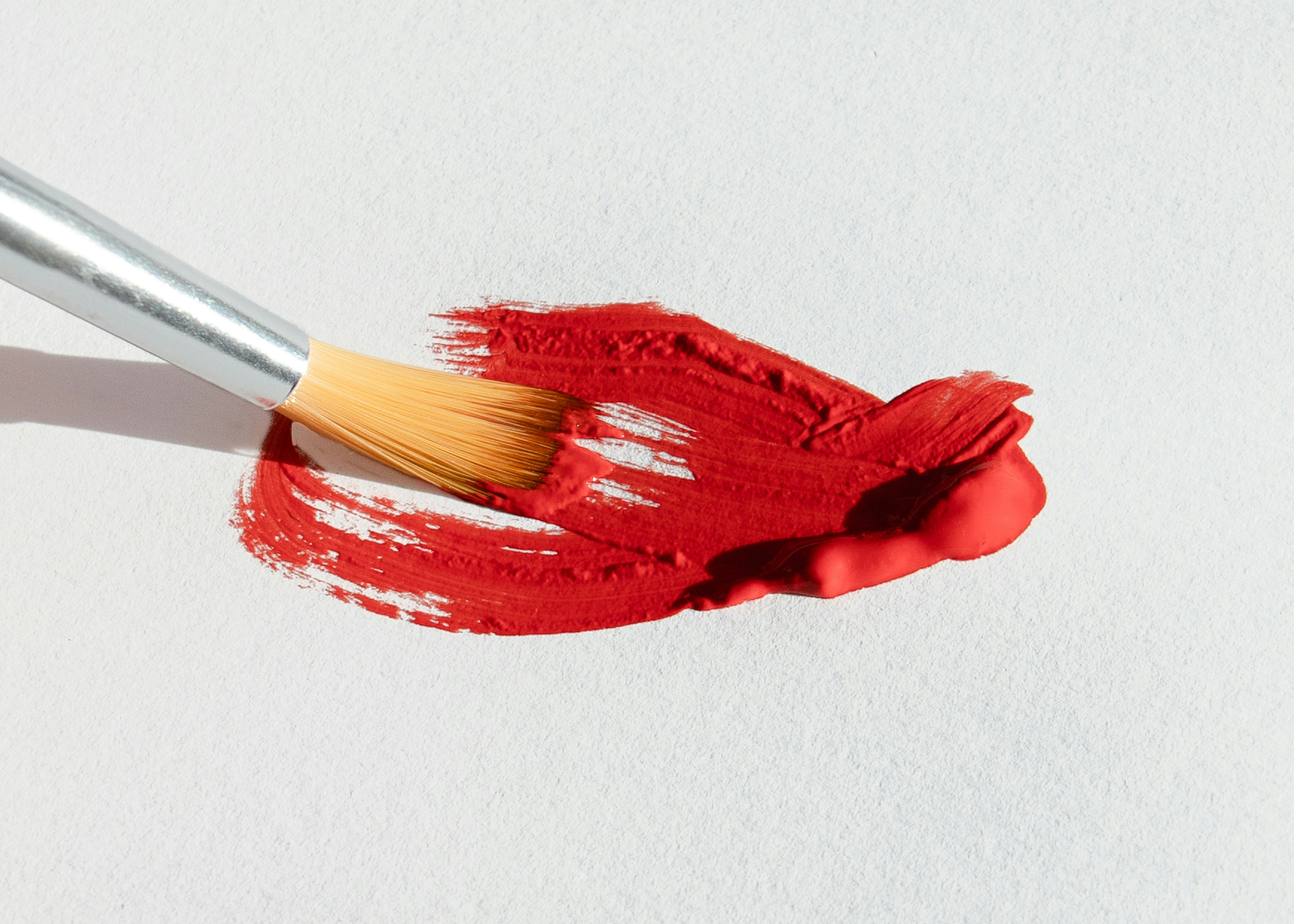 Red Paint Brush Background