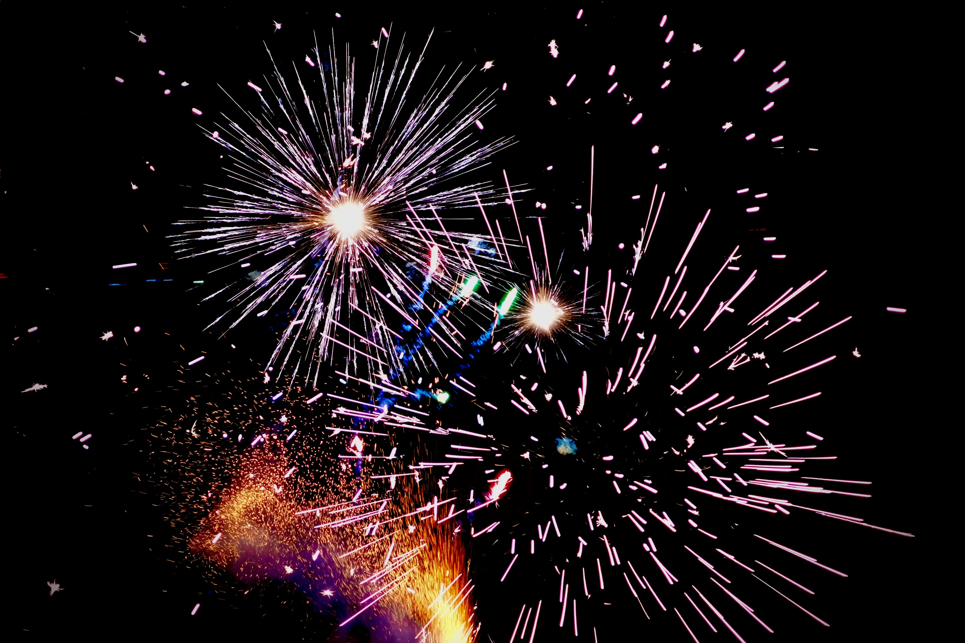 A colorful fireworks display in the night sky photo – Free Fireworks ...