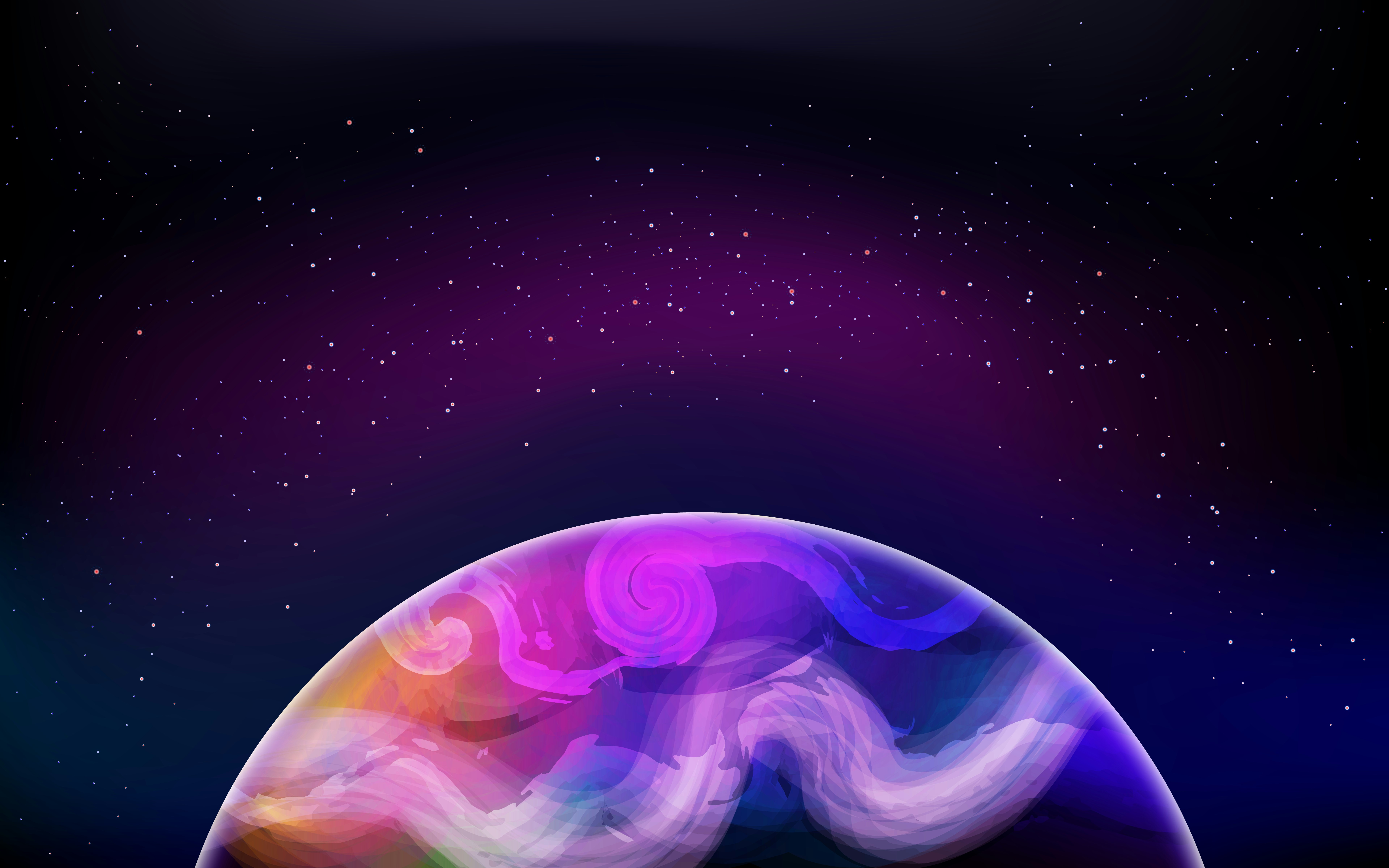 Uma pintura de um redemoinho colorido no céu foto – Imagem grátis sobre ...