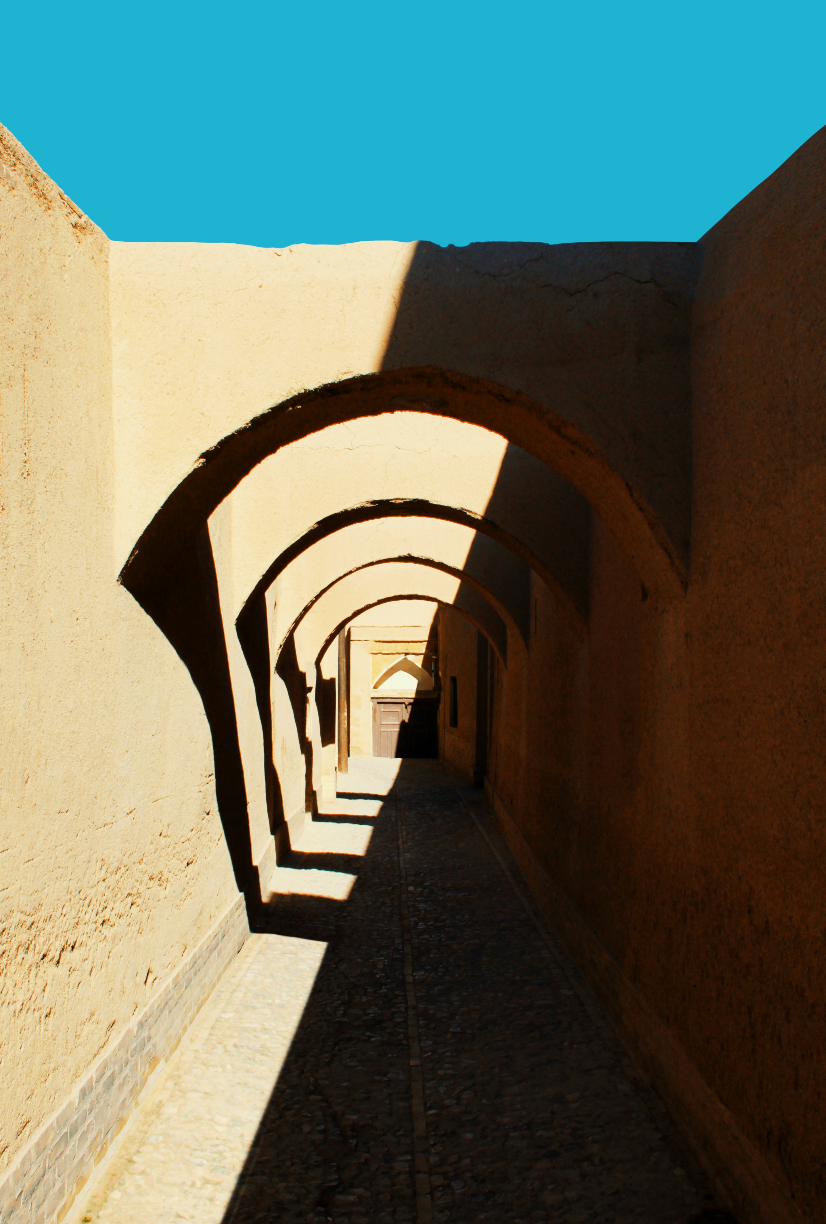 Old passage in Yazd, Iran