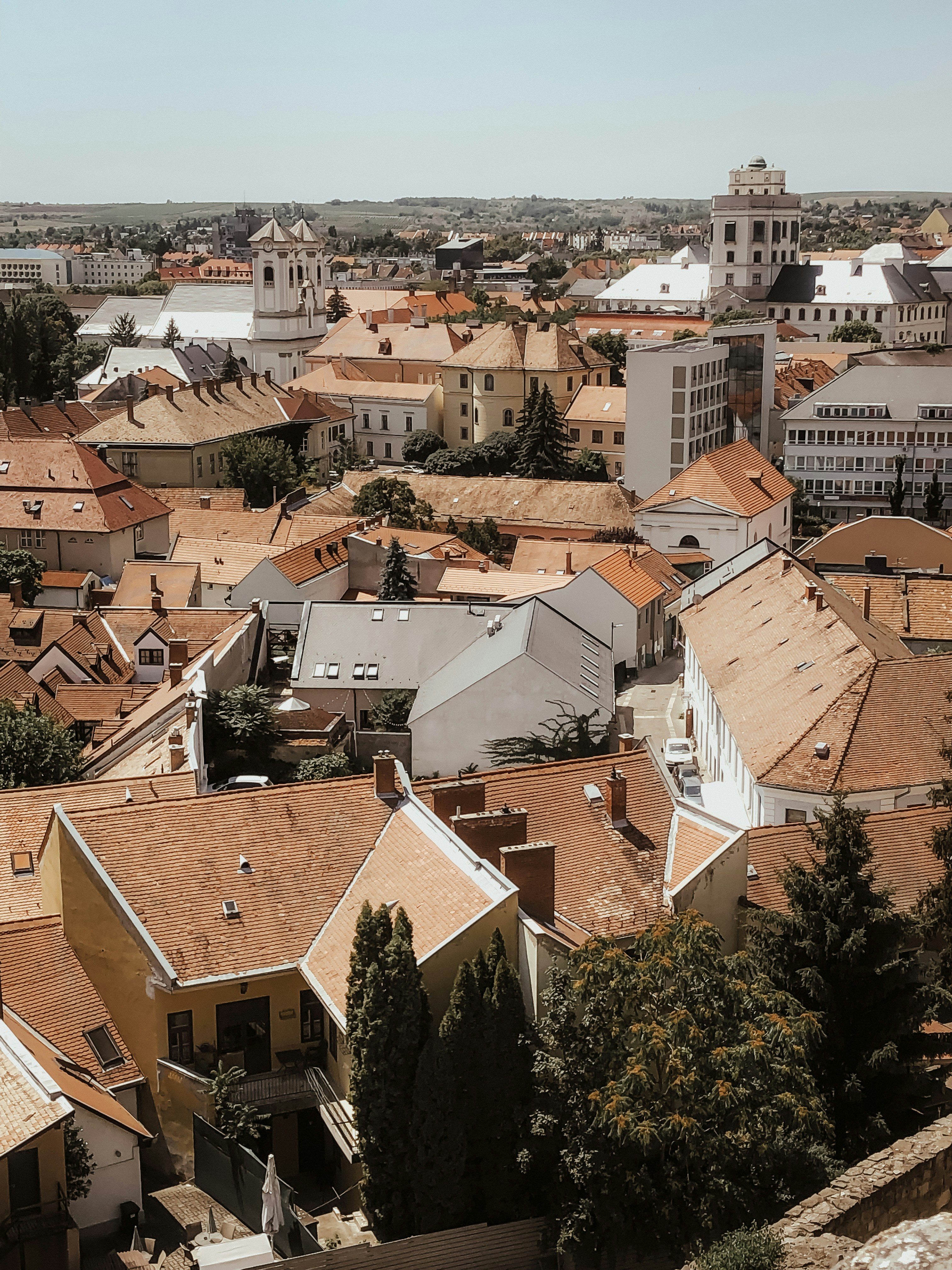 A view of a city from a high point of view photo – Free Street Image on ...